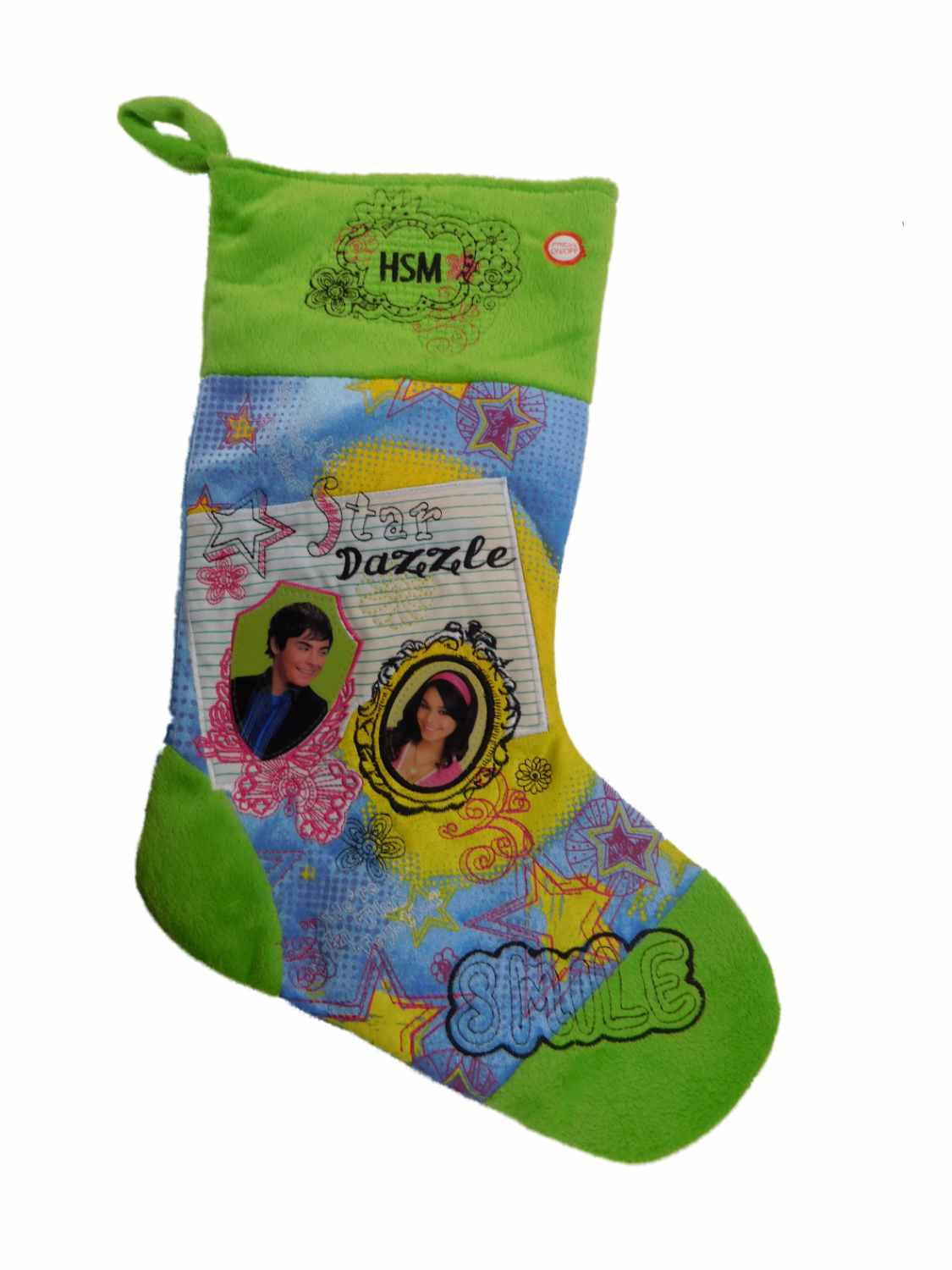 HSM Green Singing High School Musical Christmas Holiday Stocking ...