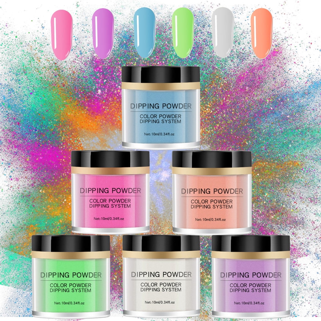 HSMQHJWE 3d Nail Gel Sculpture Powders Set Dip Nail Bright with Natural ...