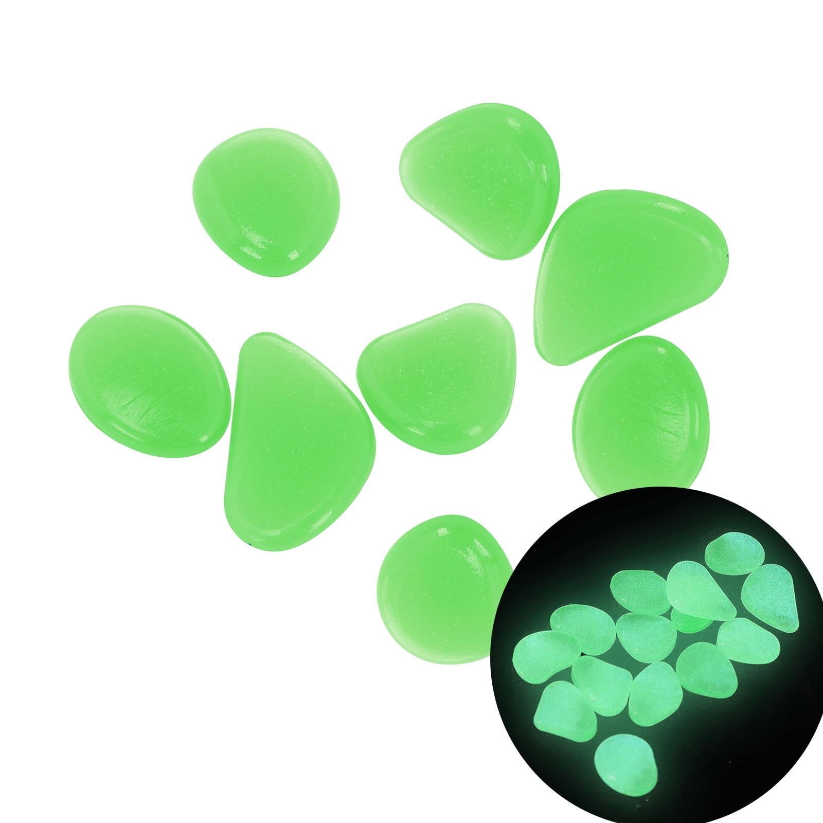 HSMQHJWE Bag of Small Rocks Glow in The Dark Pebbles Luminous Stones ...