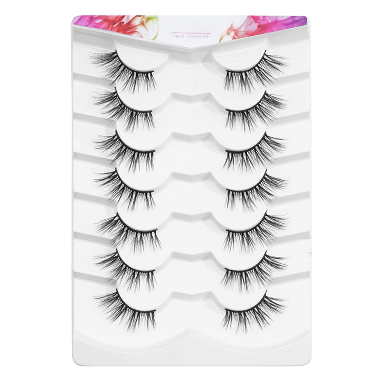 HSMQHJWE Bottom Extension 5mm 7 Pairs Of Half Eyelashes Half Eye 3d ...