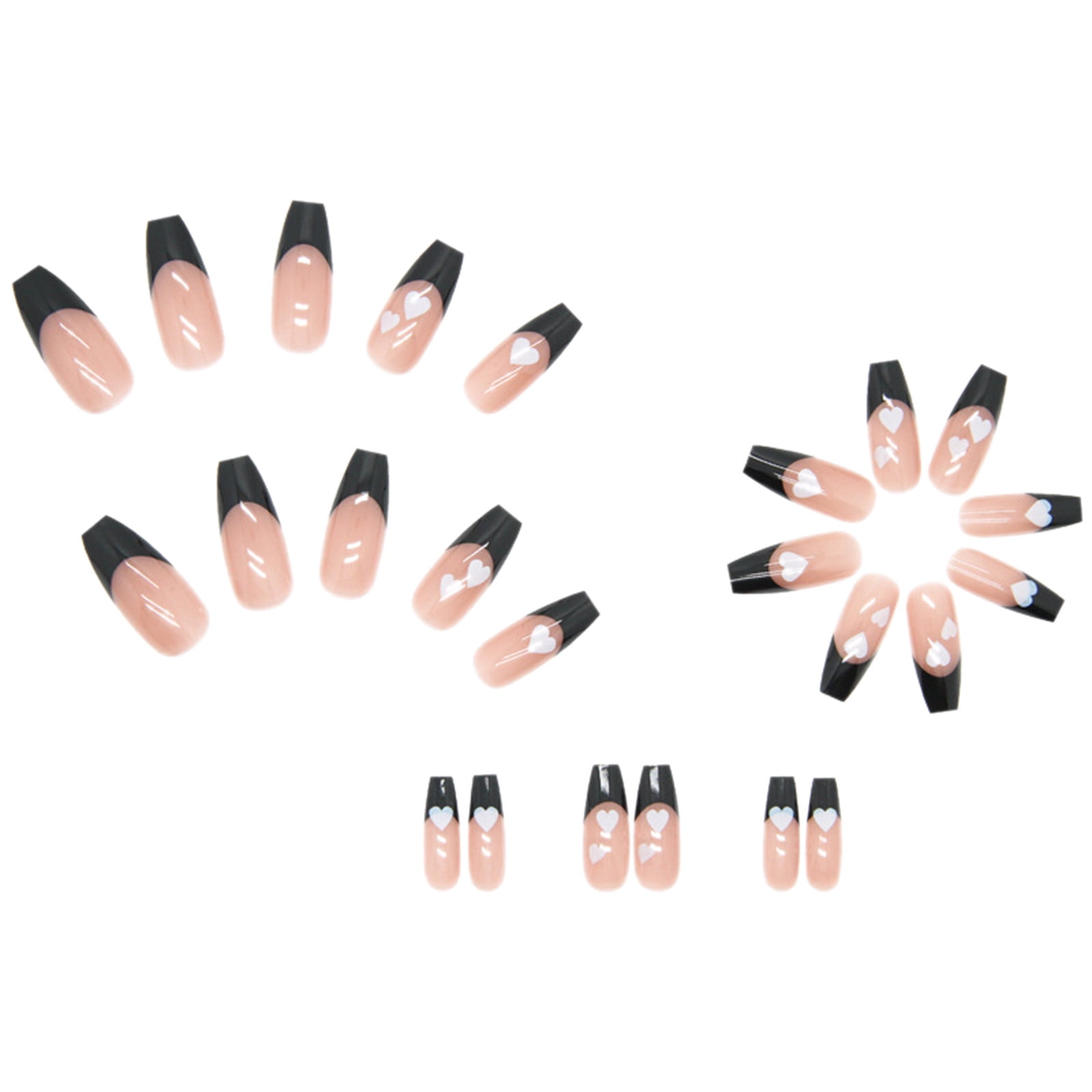 HSMQHJWE Extra Long Acrylic Nails Clear Long Finished Nails Art Nail ...