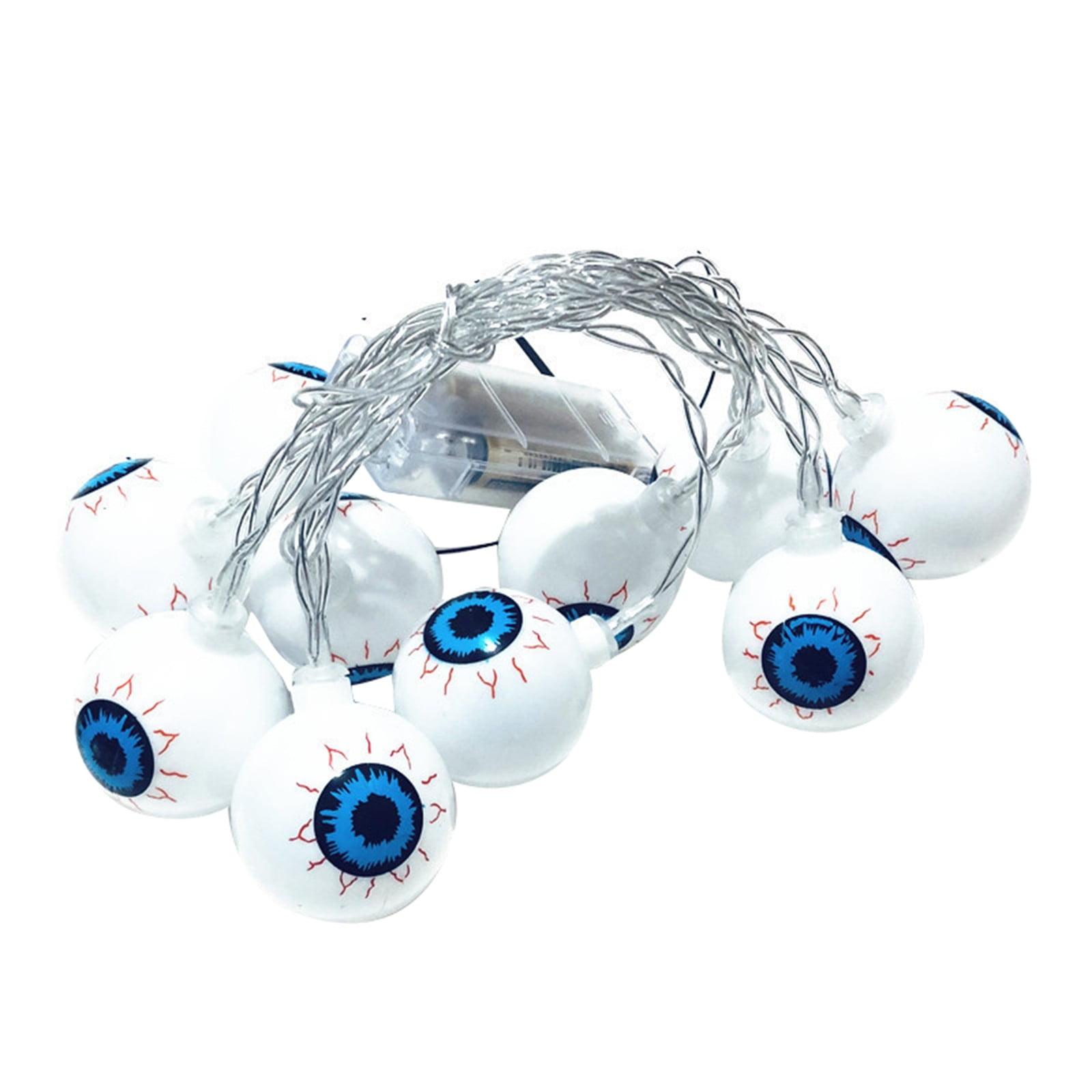 HSMQHJWE Eyeball Lights for Decorations, 4.9 ft 10 LED Battery Operated ...