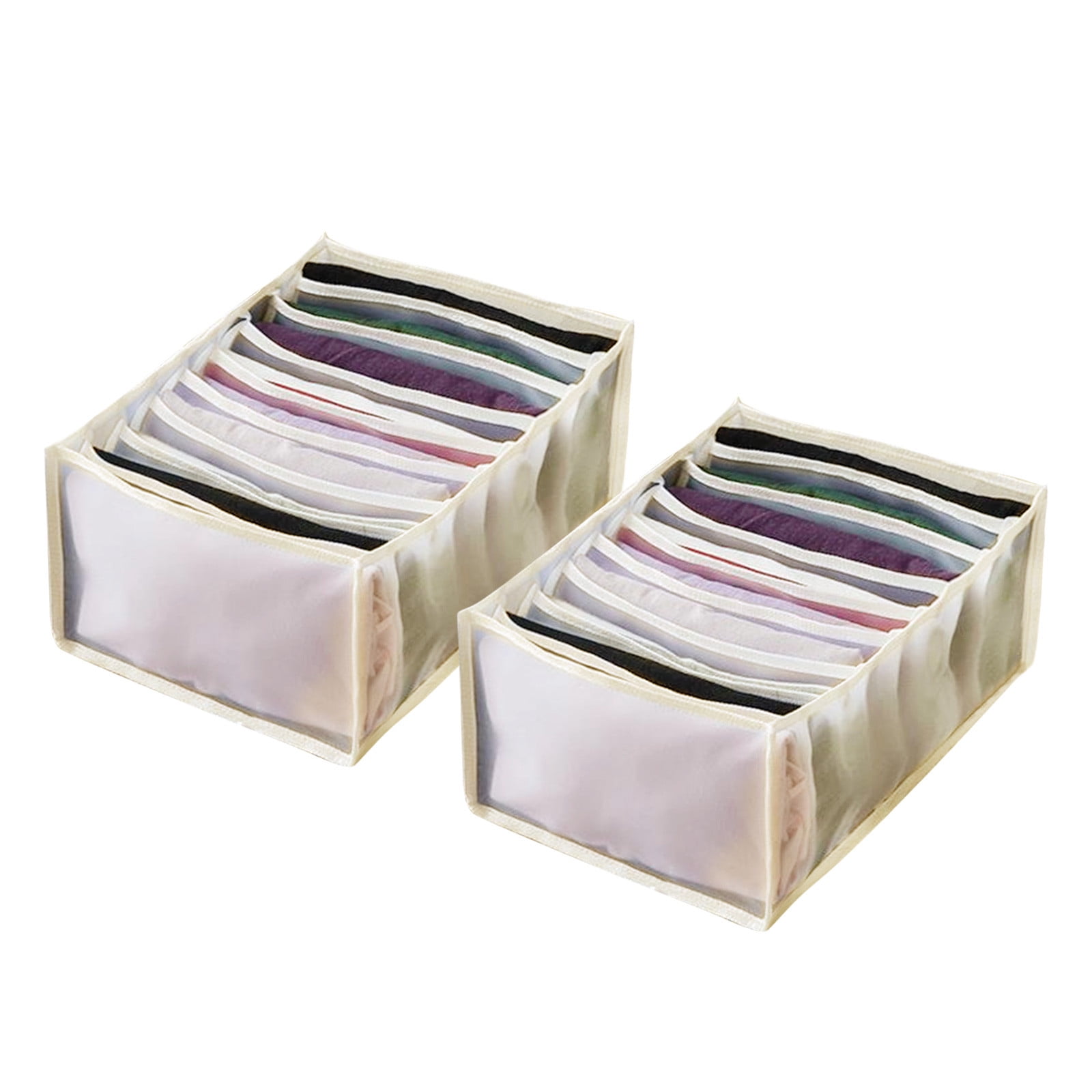 HSMQHJWE Fabric Storage Bag Mesh Clothes Storage Box Trouser ...