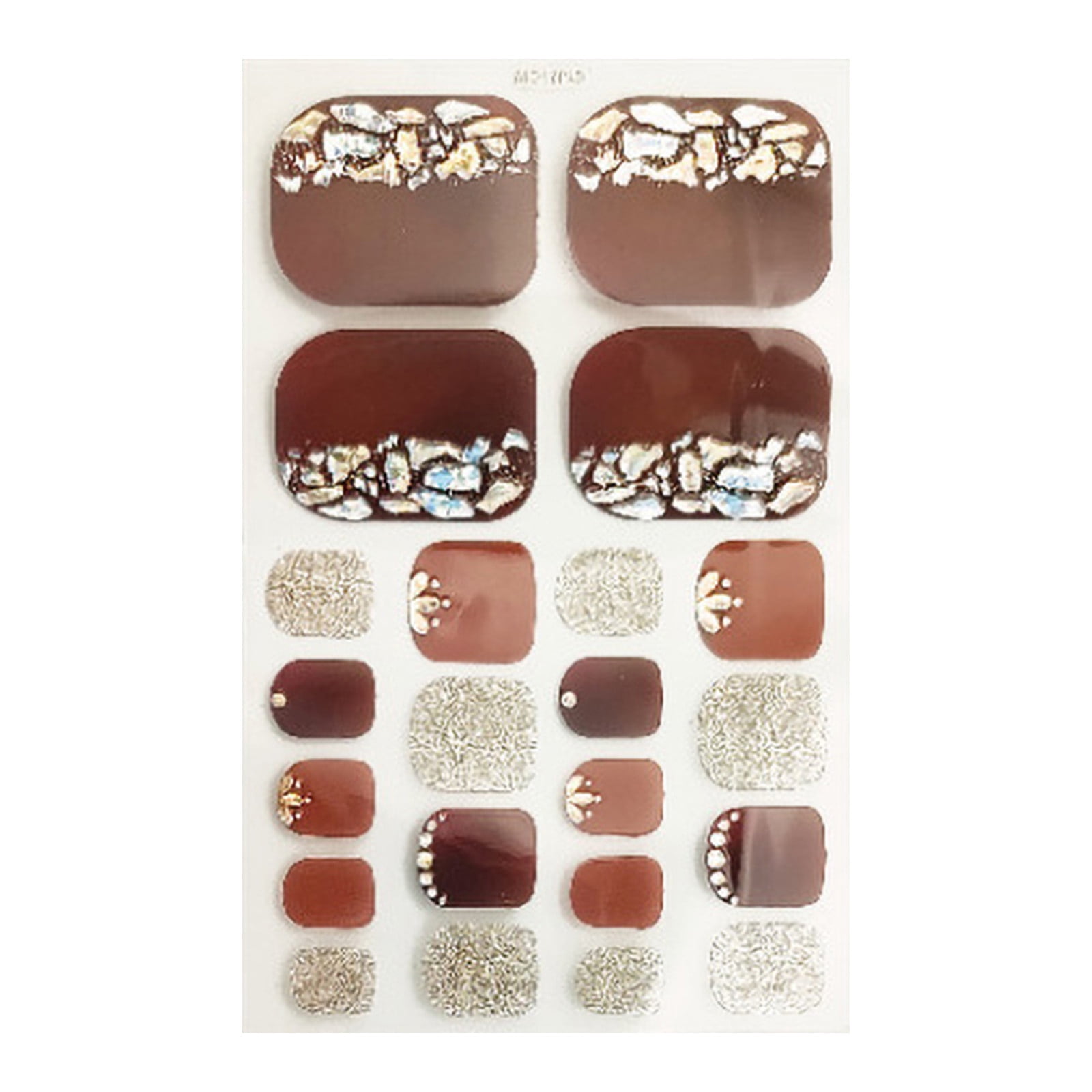 HSMQHJWE Foil Glue Gel for Nail Gradient Gold Nail Sticker Pink Fashion ...