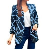 Meichang Womens 2 Piece Blazer Sets Casual Long Sleeve Open Front ...