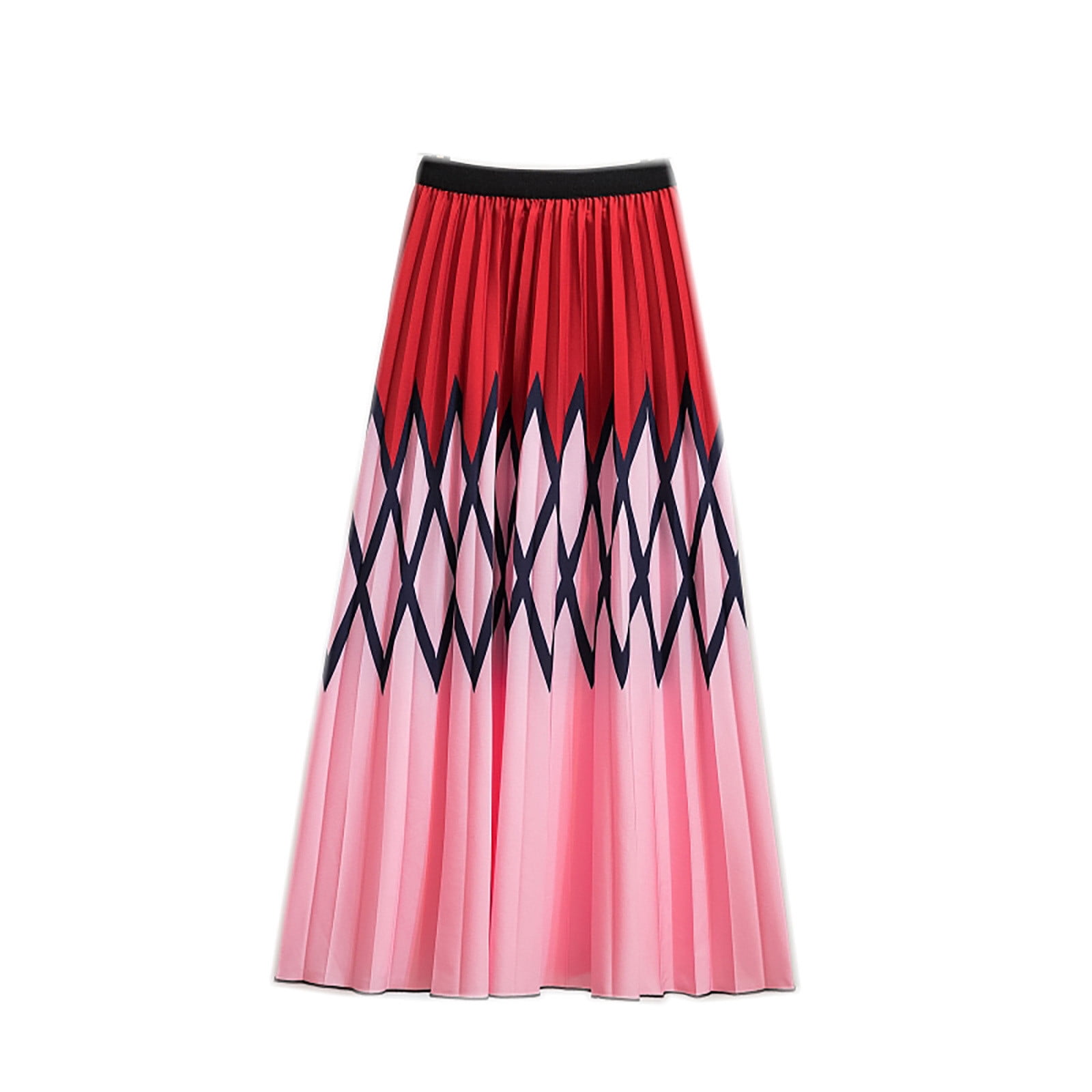 HSMQHJWE Hello Kitty Skirt Half Skirt Women'S Elastic Printed With ...