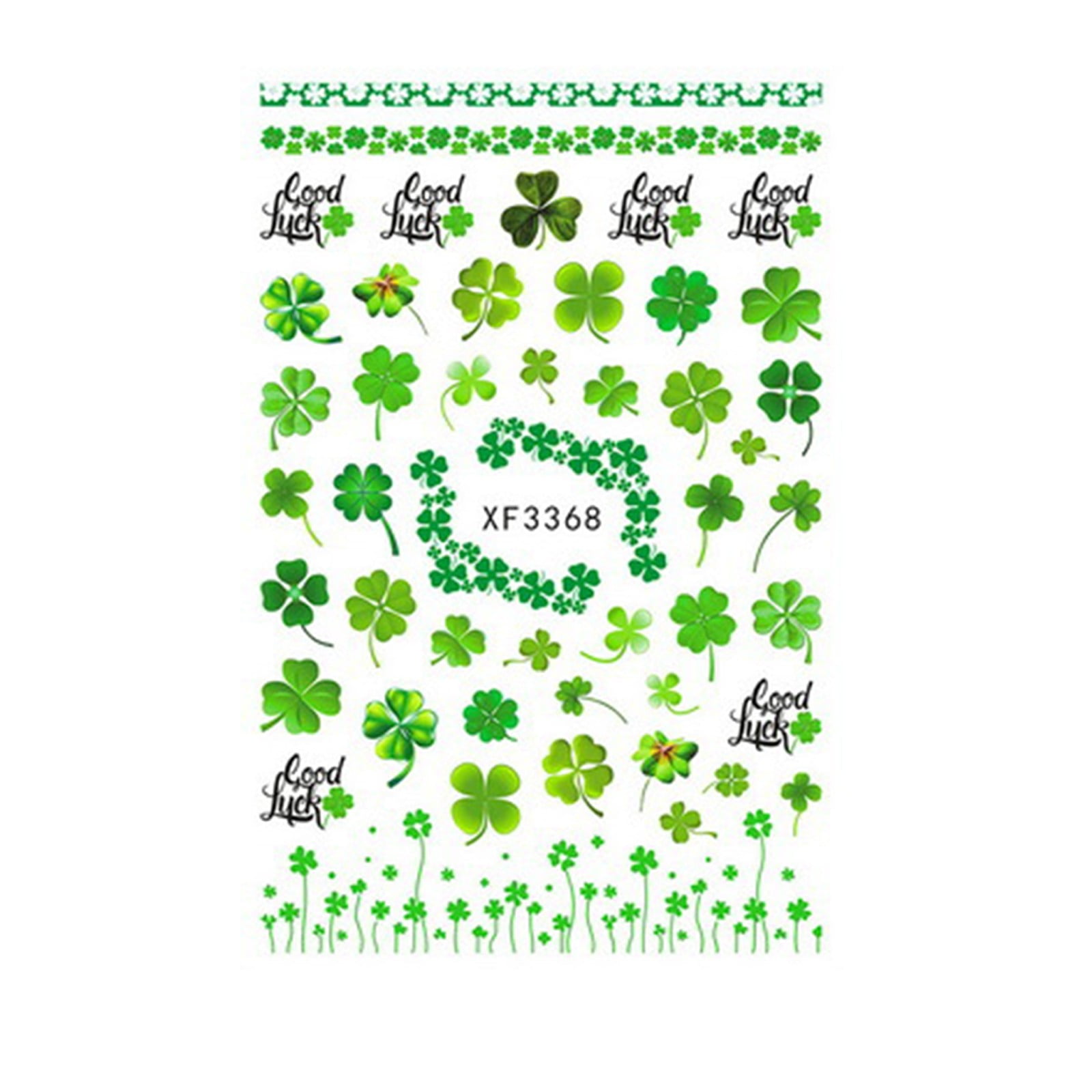 HSMQHJWE Jewels for Nails Summer Wind Water Grass Sticker Cactus ...