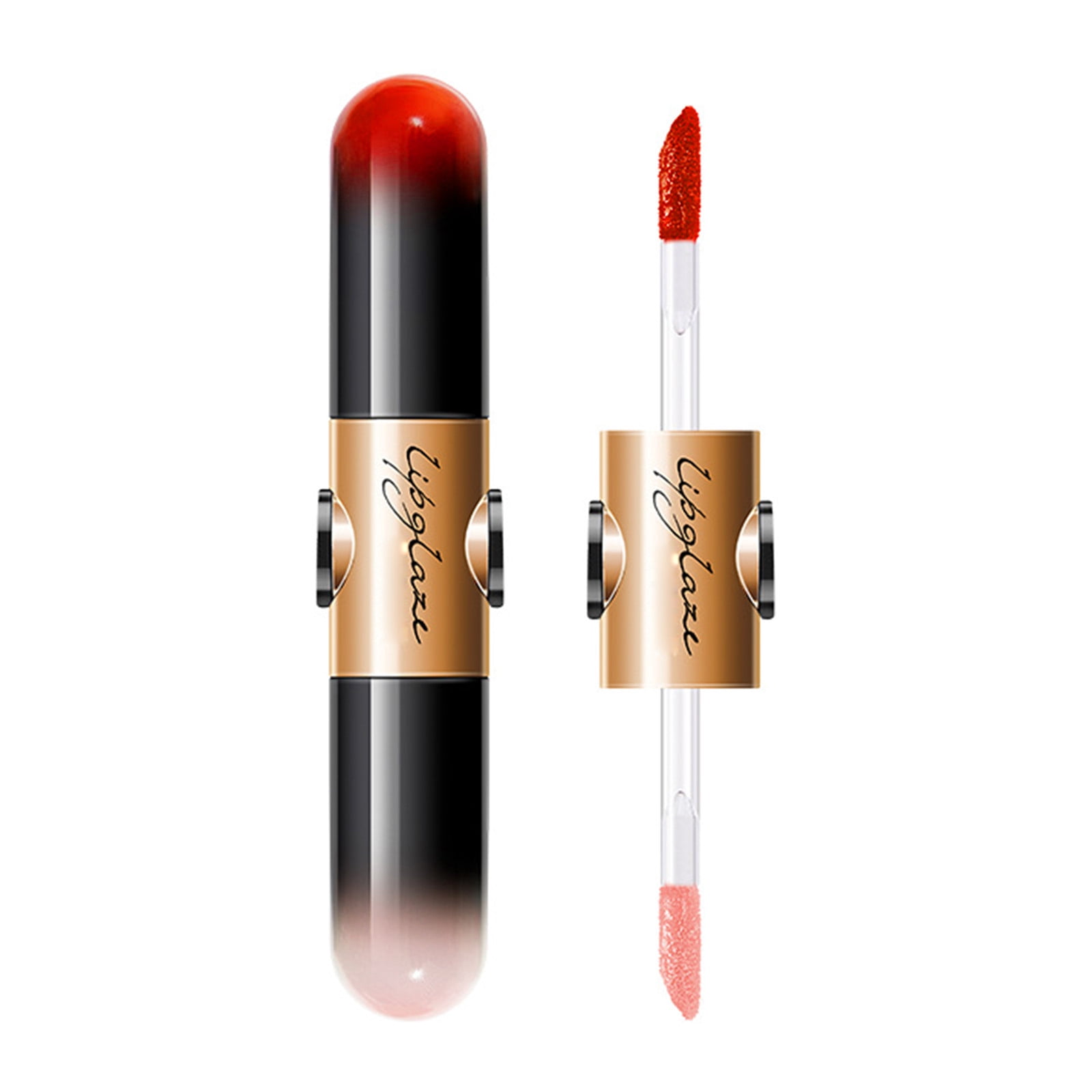 HSMQHJWE Lip Gloss Flavoring Double Headed Lip Glaze Waterproof ...