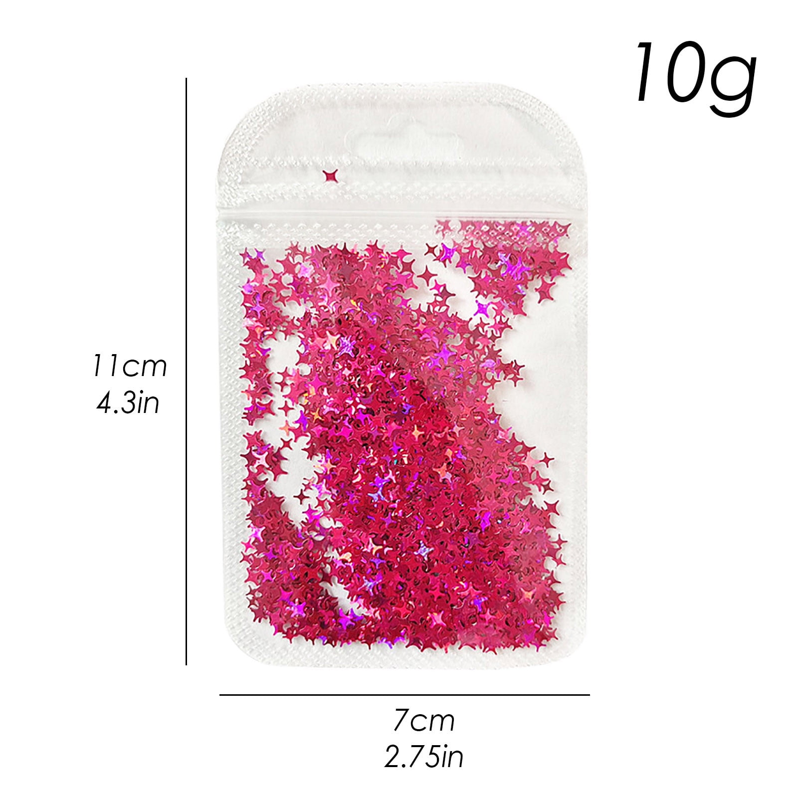 HSMQHJWE Nail Beads 3D Decoration Holographic Glitter Nail Star Sequins ...