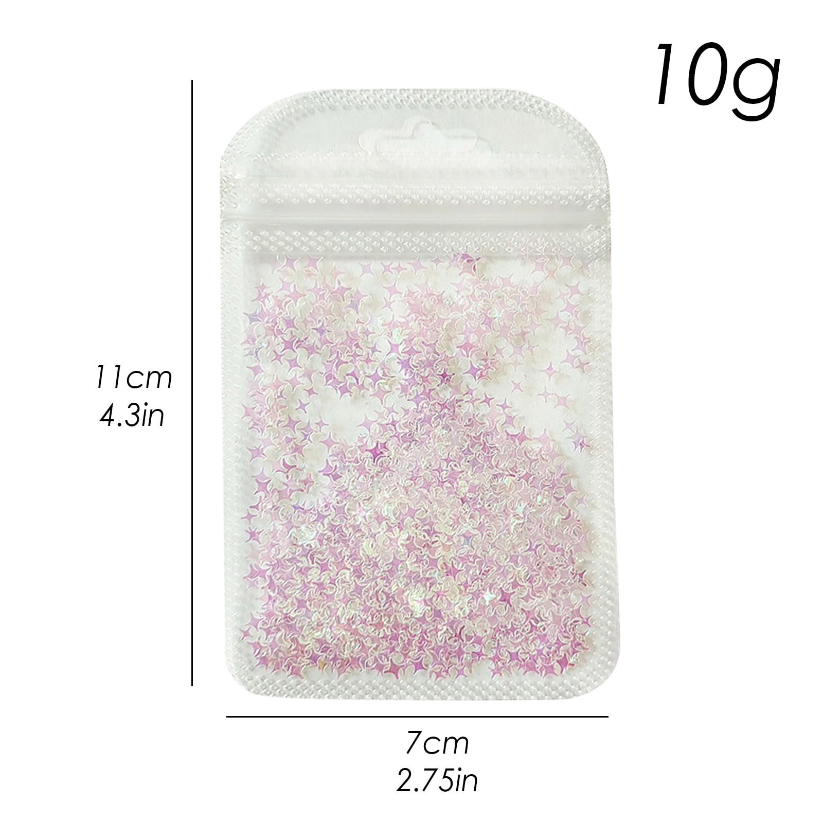 HSMQHJWE Nail Beads 3D Decoration Holographic Glitter Nail Star Sequins ...