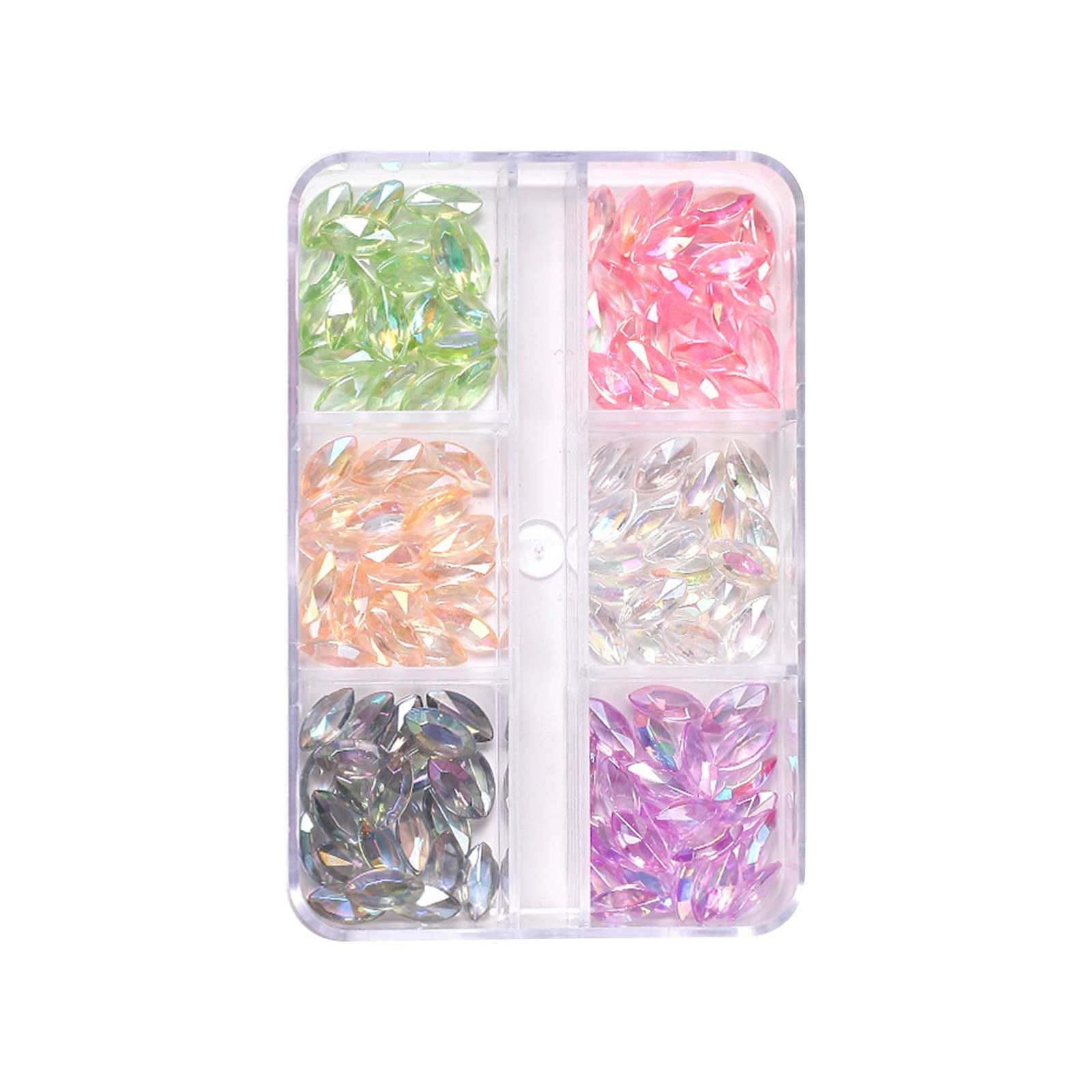 HSMQHJWE Nail Stuff for Acrylic Nails Pink Nail Rhinestones Gems Mixed ...
