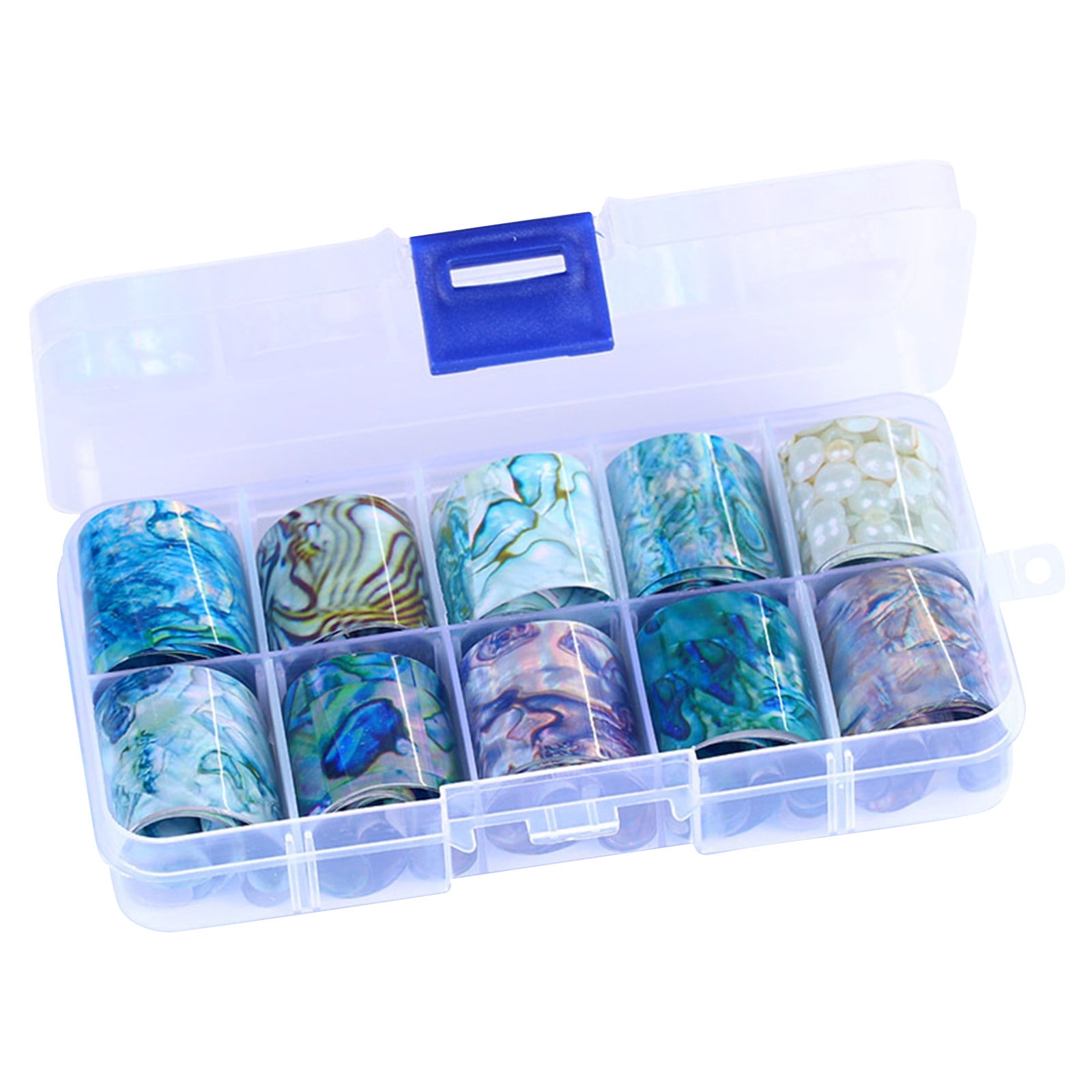 HSMQHJWE Nail Transfer Stickers Foil Sticker Paper Art 10 Transfer Nail ...
