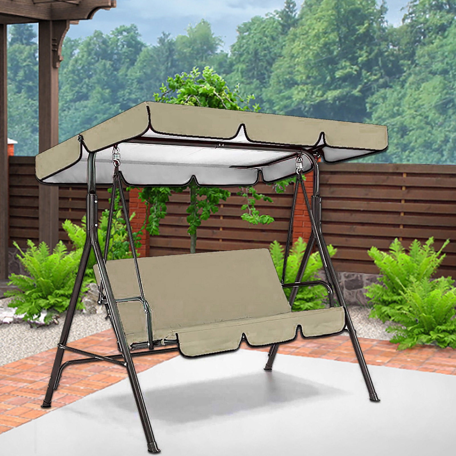 HSMQHJWE Outdoor Swing Canopy, Waterproof Patio Chair Top Cover for ...