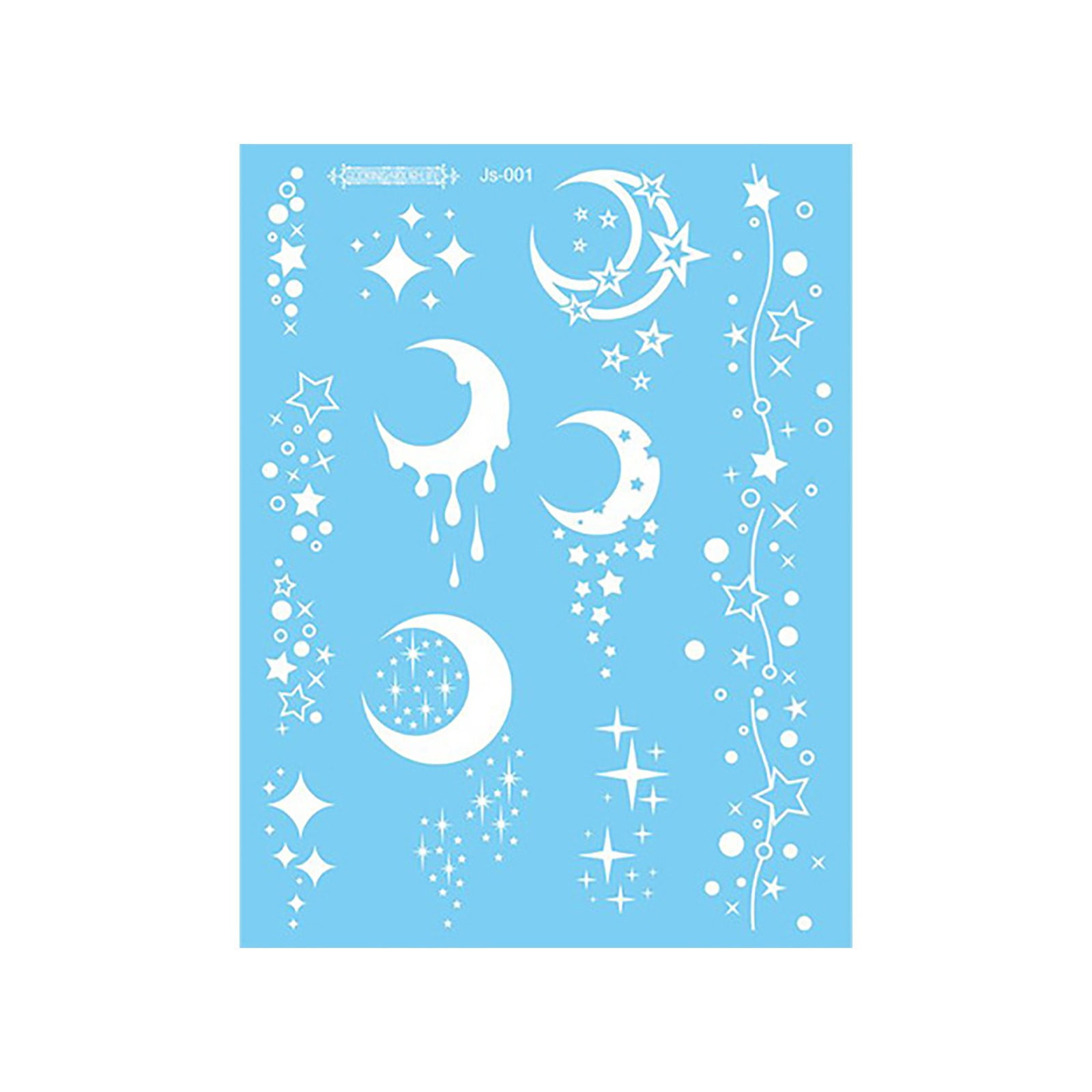 HSMQHJWE Piercing Aftercare Solution Black Temporary Tattoos For Women ...
