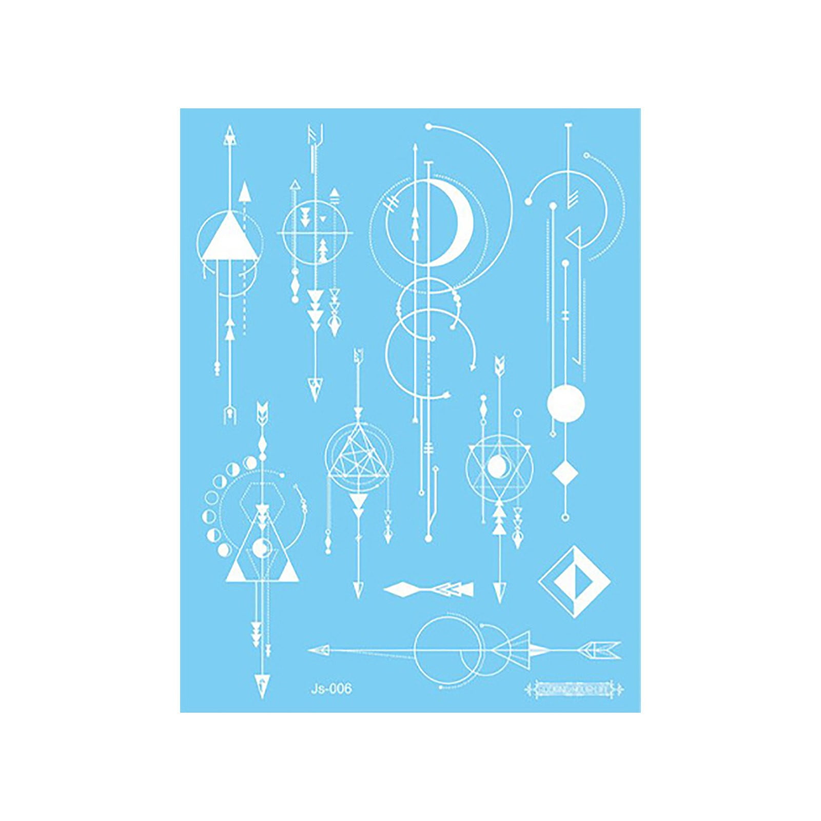 HSMQHJWE Piercing Aftercare Solution Black Temporary Tattoos For Women ...