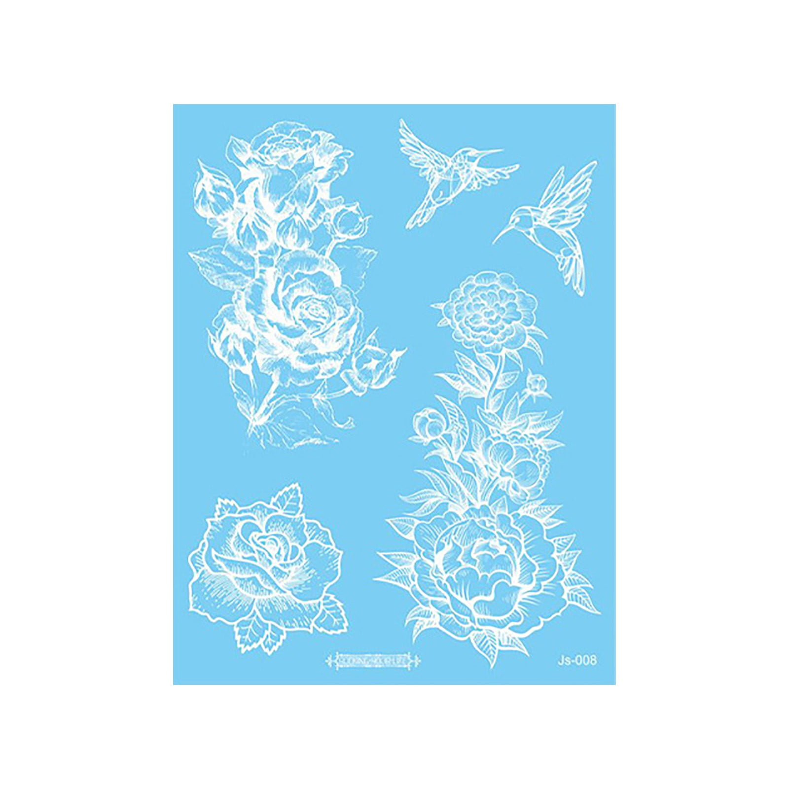 HSMQHJWE Piercing Aftercare Solution Black Temporary Tattoos For Women ...