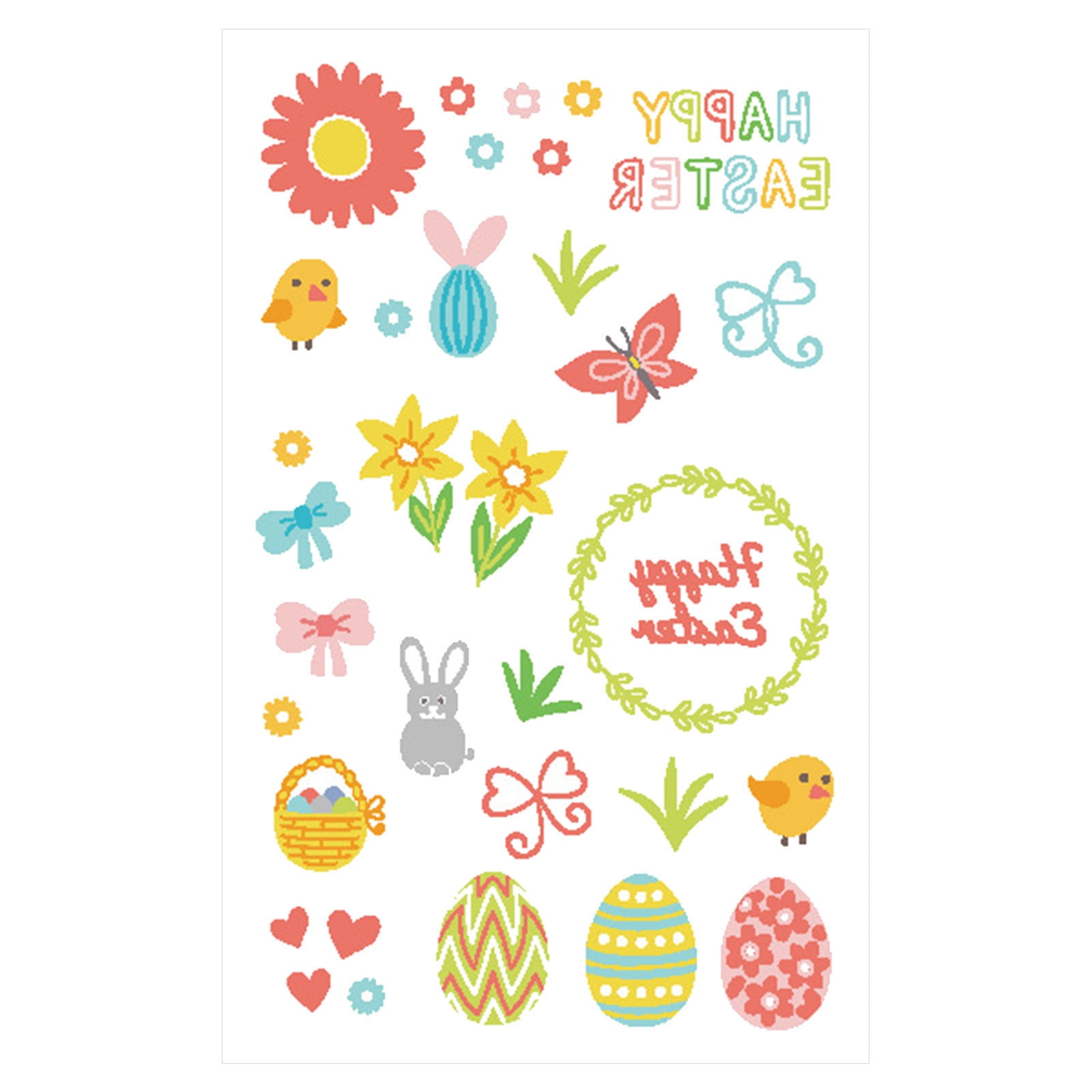 HSMQHJWE Piercing Aftercare Spray Bulk Easter Body Tattoo Sticker ...