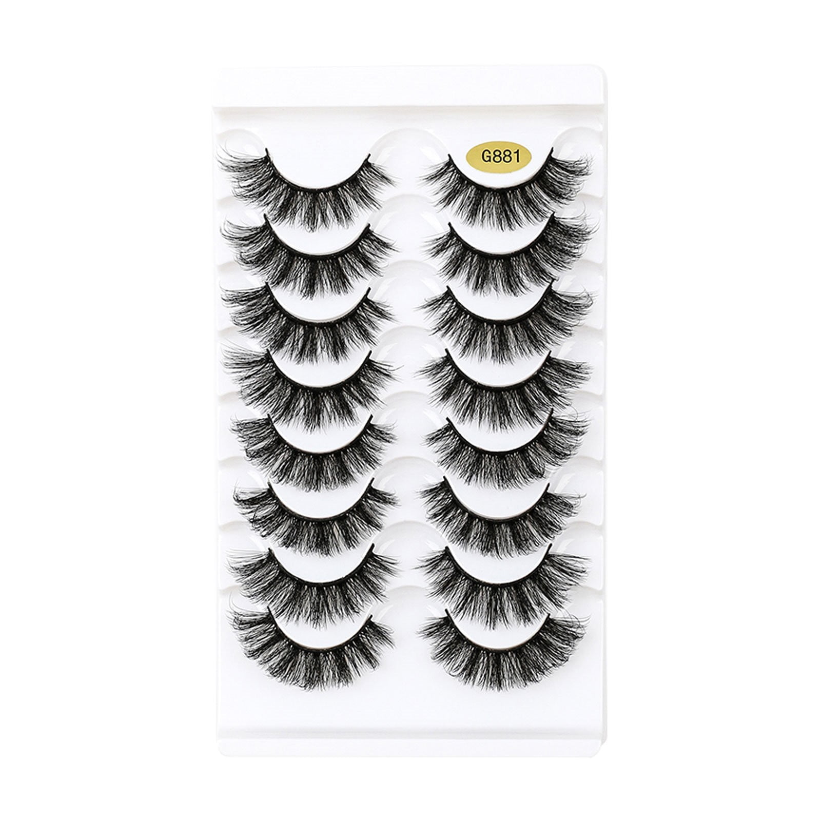 HSMQHJWE Reusable Self Adhesive Eyelashes Lashes Eye 8D Volume Pack 8 ...