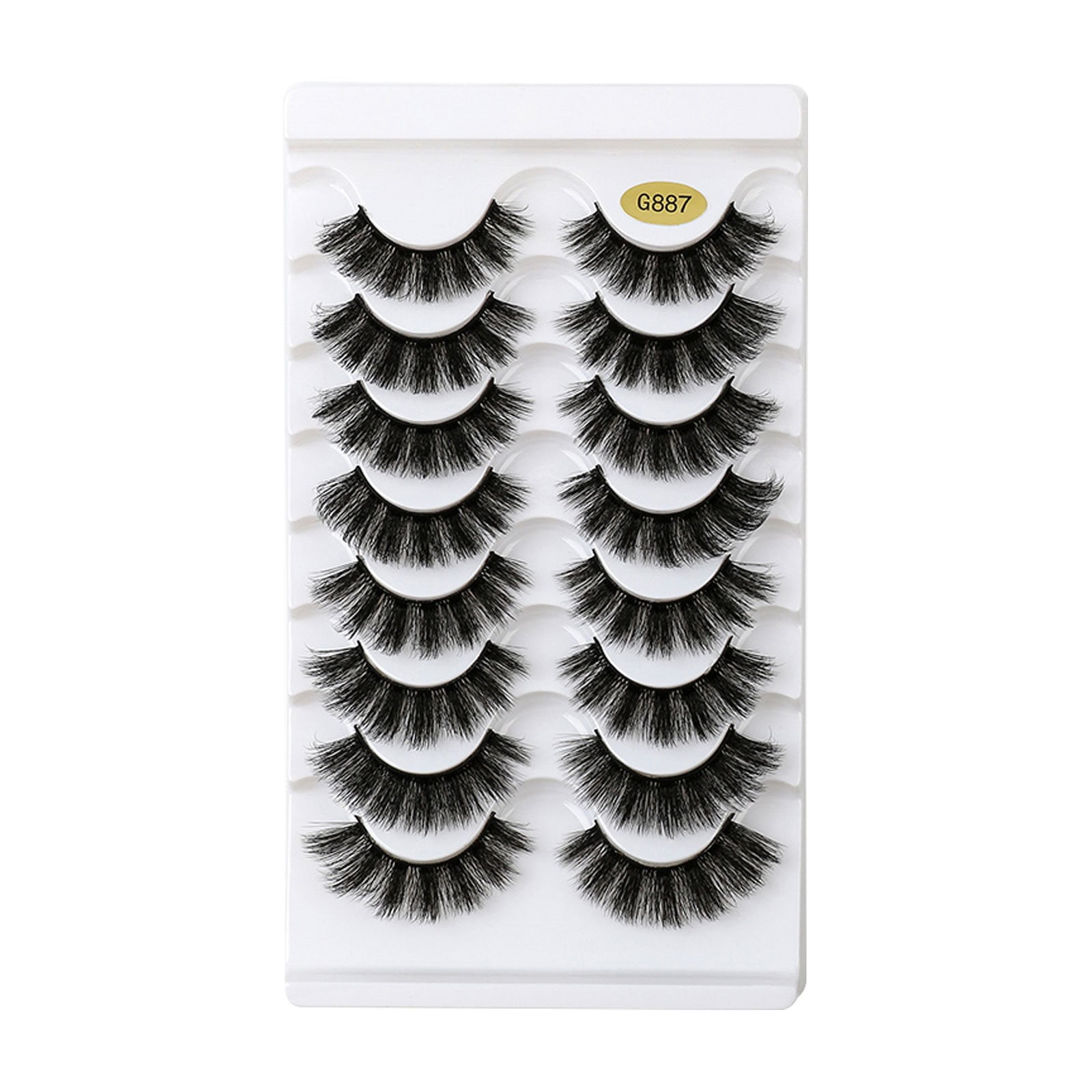 HSMQHJWE Reusable Self Adhesive Eyelashes Lashes Eye 8D Volume Pack 8 ...