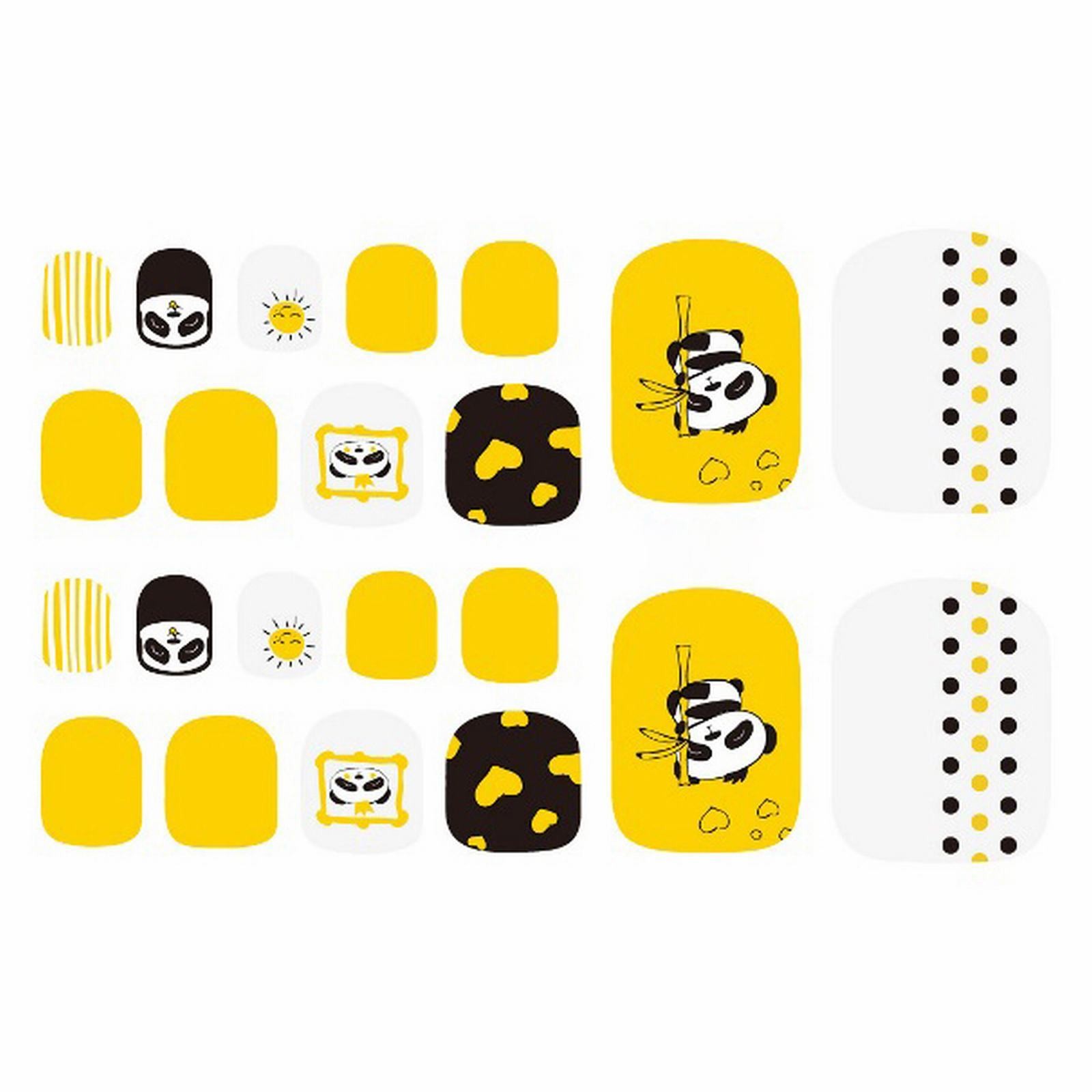 HSMQHJWE Short Nails Press on Nail Stickers Women Girls Toe Nail ...