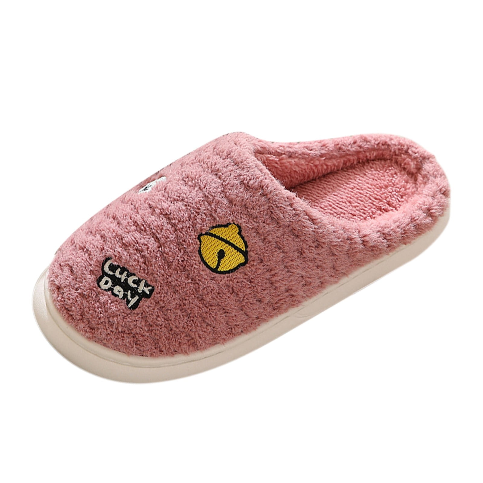 HSMQHJWE Size 14 Mens Slippers Crazy House Slippers For Men Couple ...