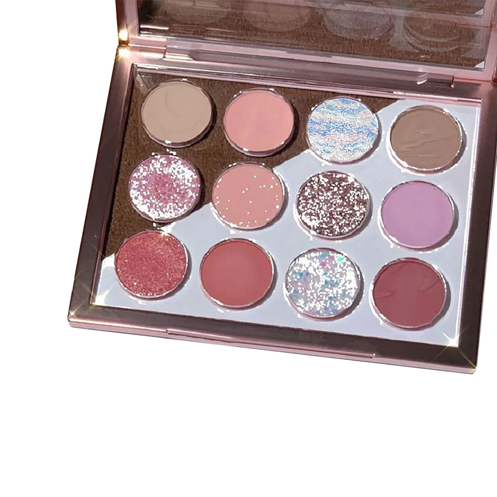 HSMQHJWE Skeleton Make up Transparent 12 Color Eye Shadow Disc Earth ...