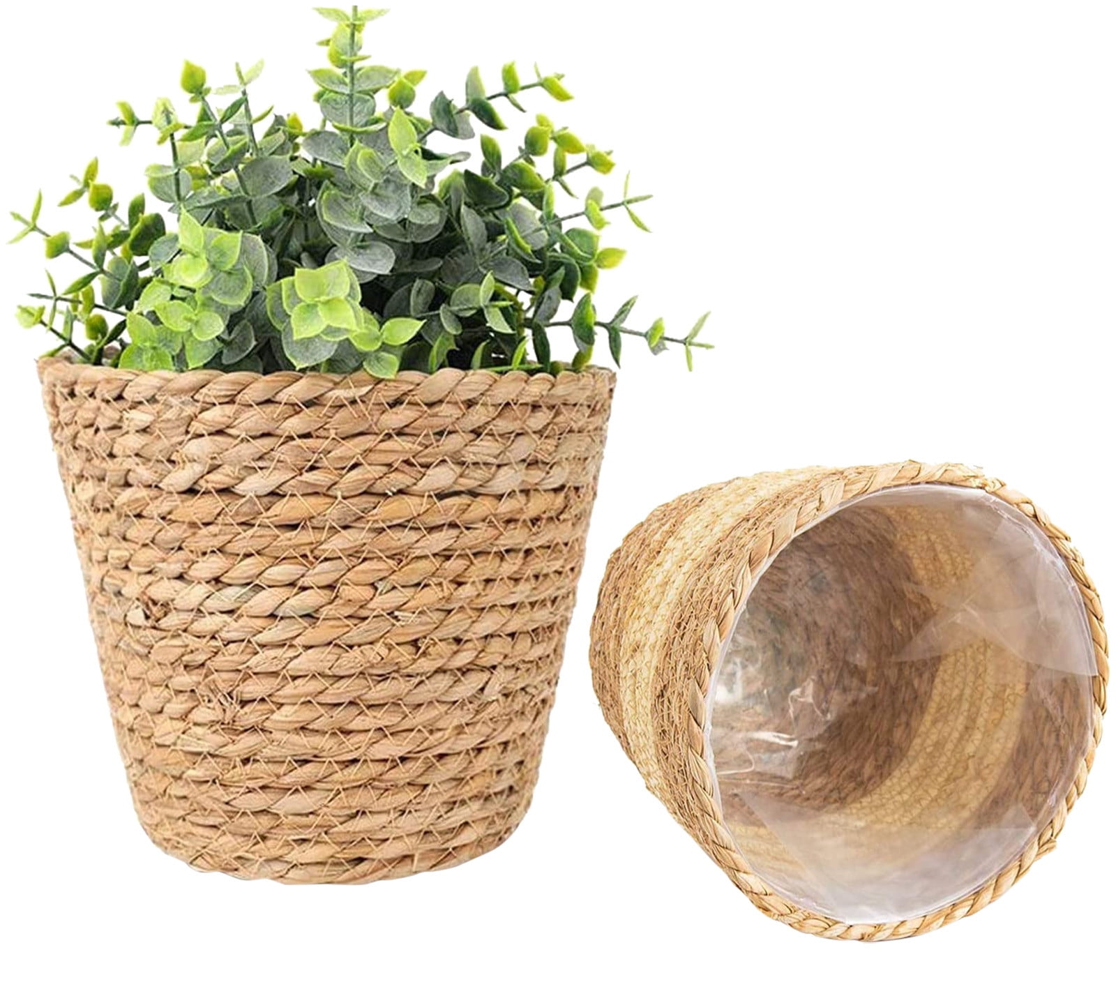 HSMQHJWE Storage for Sheets Woven fresh decorative flower pots folding ...