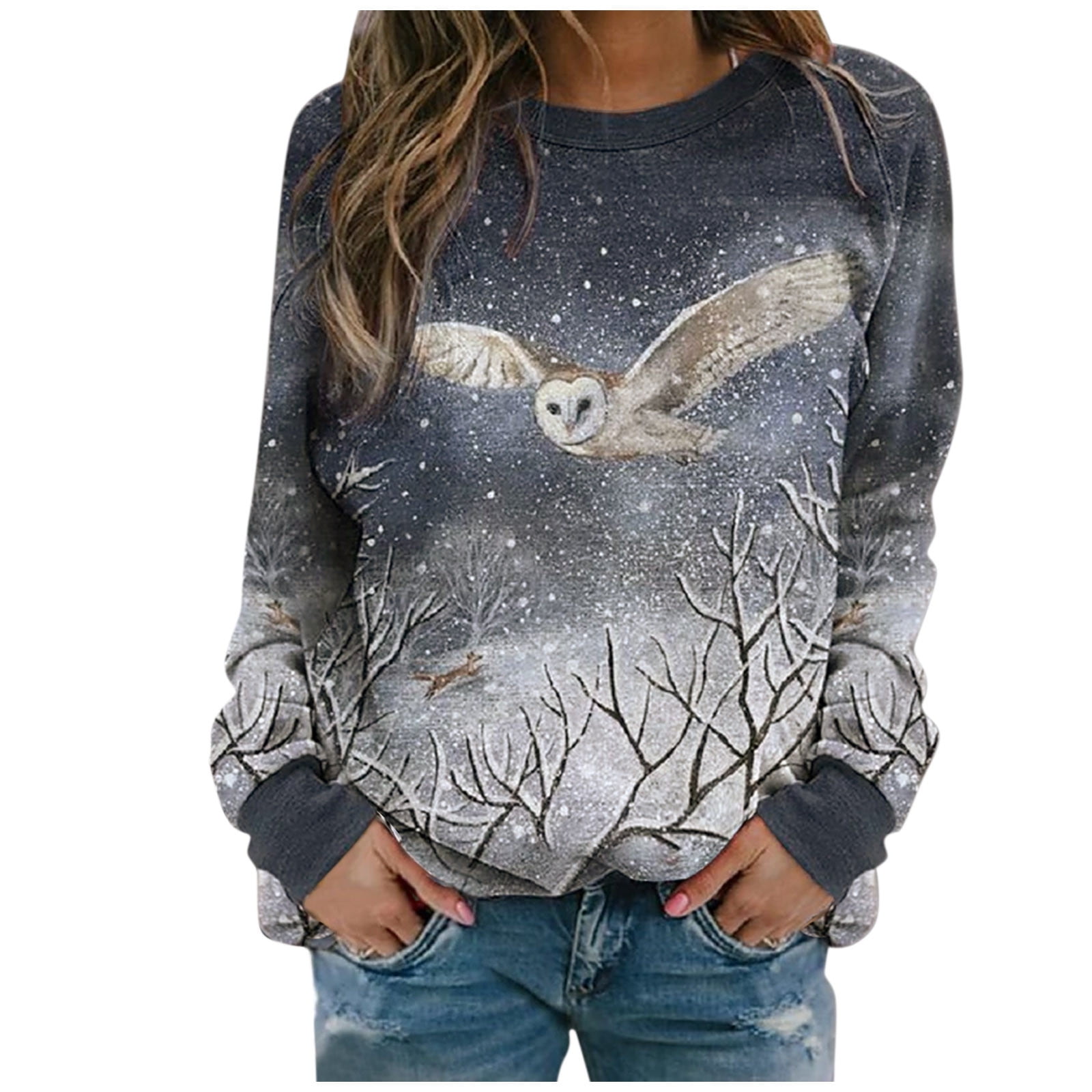 HSMQHJWE Sweatshirt Sweatpants Set Women Up Sweatshirt Fall Women'S ...