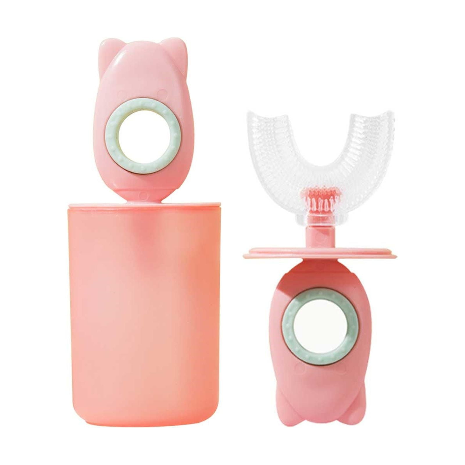 HSMQHJWE Toothbrushes Kids U Shaped Toothbrush Kids Toddler Toothbrush ...