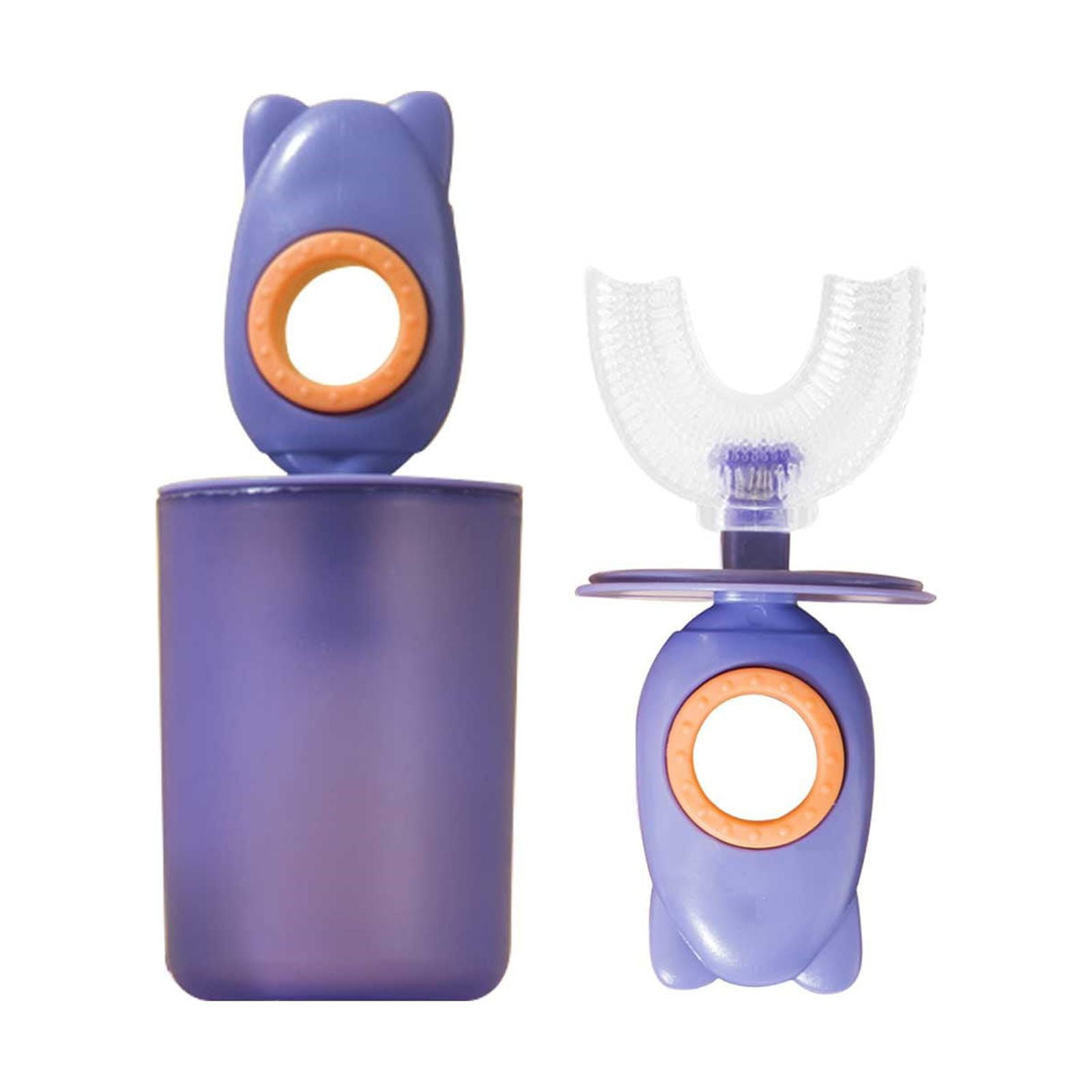 HSMQHJWE Toothbrushes Kids U Shaped Toothbrush Kids Toddler Toothbrush ...