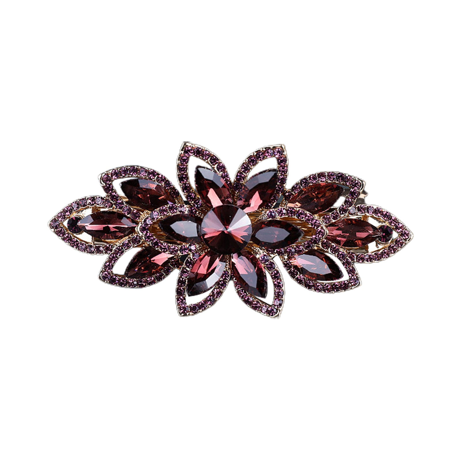 HSMQHJWE Vintage Hair Barrettes Floral Rhinestone Hairpin Flower Hair ...