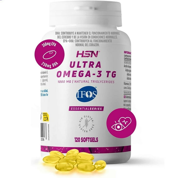 HSN Ultra Omega 3 IFOS 5 Stars | 120 Softgels | 350mg EPA + 250mg DHA ...