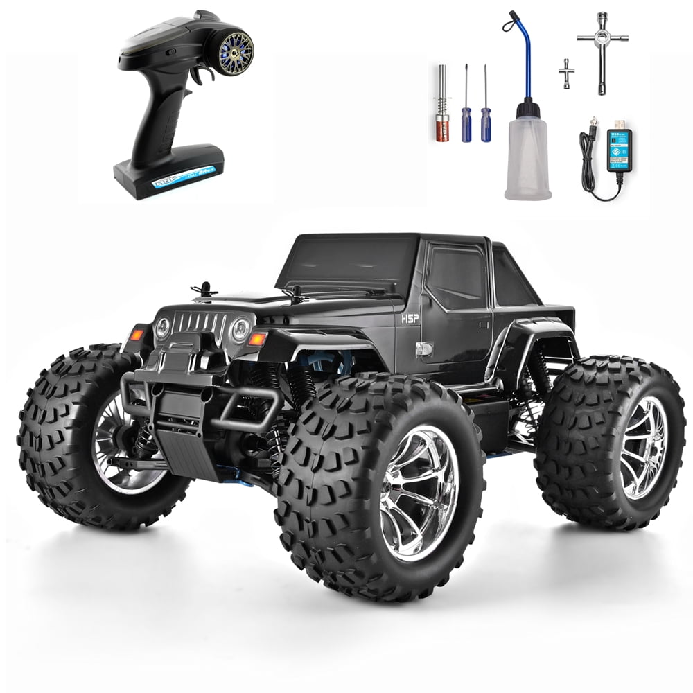 HSP RC Car 1:10 Scale Two Speed Off Road Monster Truck Nitro Gas Power ...