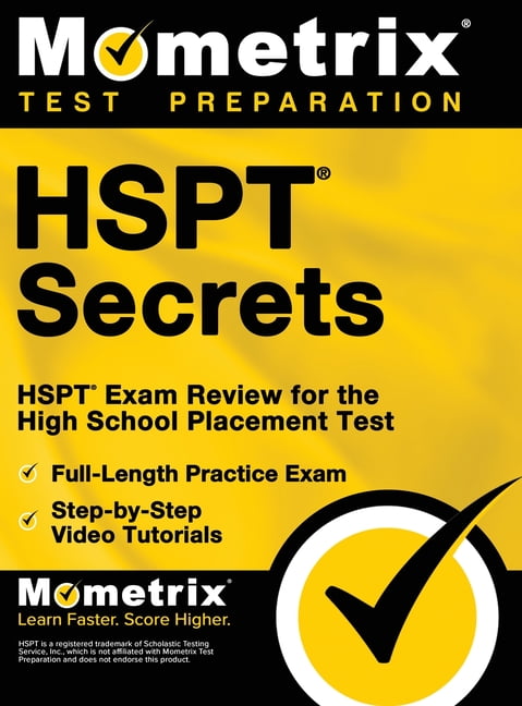 HSPT Secrets, Study Guide: HSPT Exam Review for the High School ...