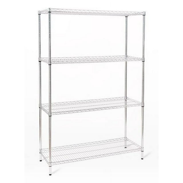 "HSS Steel Storage, 18""Dx48""Wx72""H, 4 Shelf Heavy Duty Wire Shelving ...