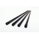 HSS 36" Long Bottom Pole 1" Pole Diameter 1.2 mm Thickness Black 4-Pack ...