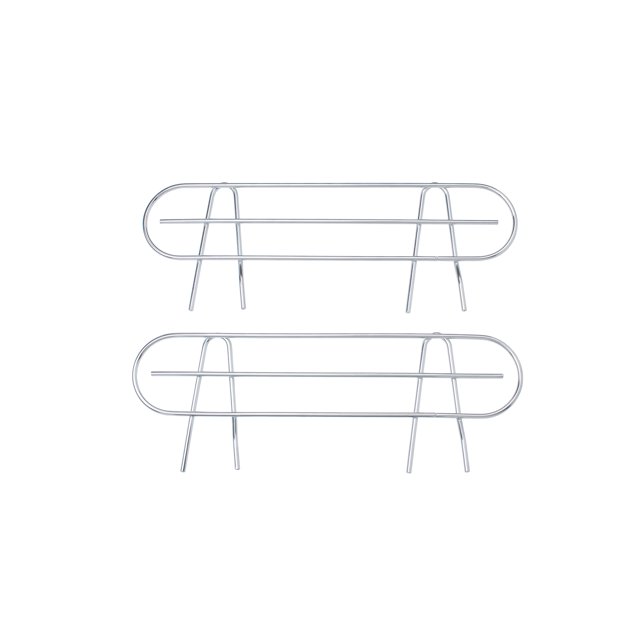 "HSS Steel Wire Shelf Side Ledge, 16"" Wide, Chrome, 2-Pack, Easy ...