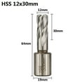 HSS Annular Cutter Metal Drill Bit 12-42mm Drill Bit 19mm Round Shank ...