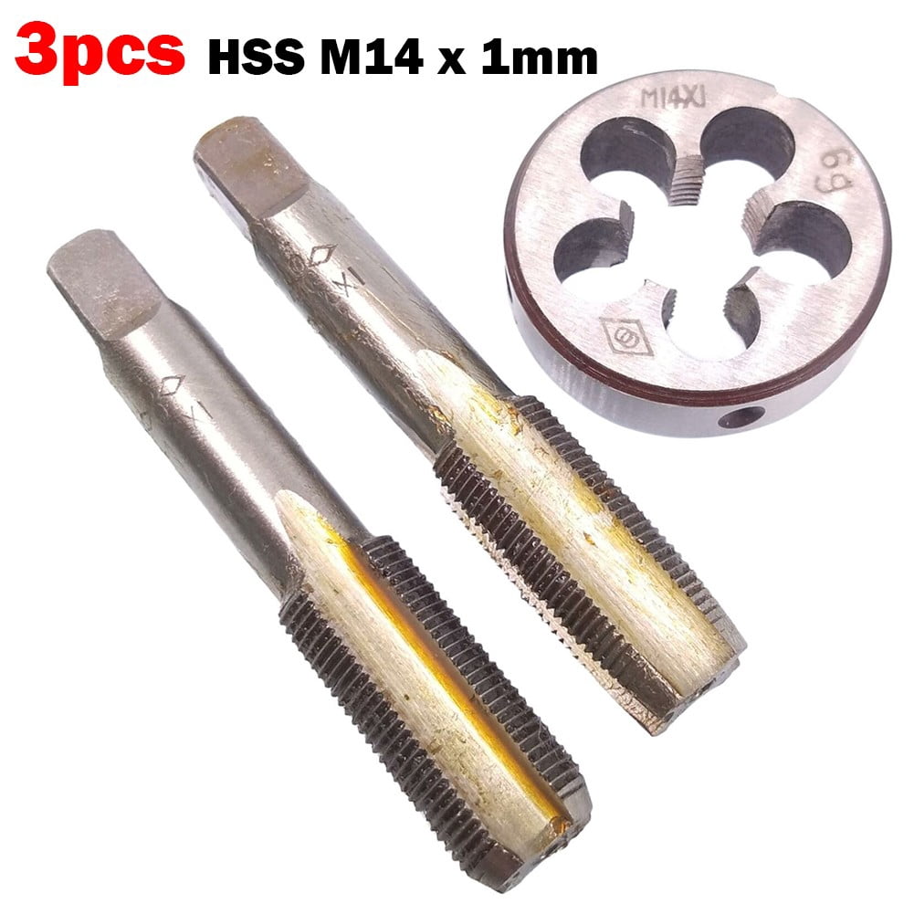 Hss M14 X 1Mm Taper Plug Tap M14 X 1Mm Die Metric Thread Right Hand ...
