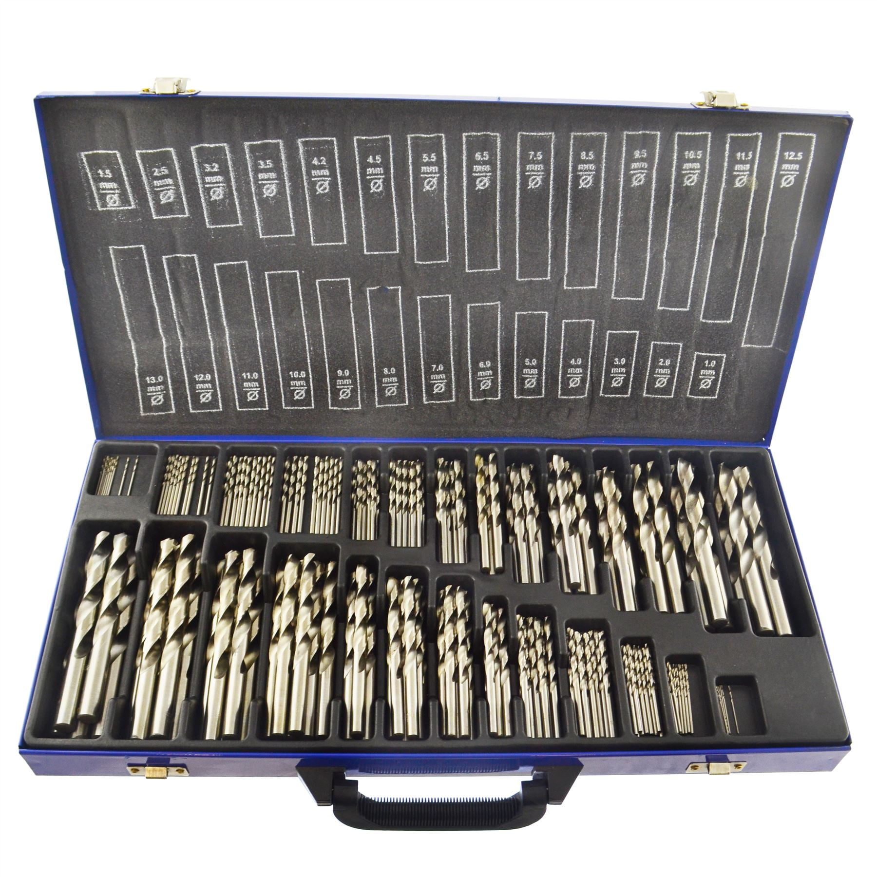 HSS Metric Drill Bit Set Split Point 230pc 1 - 13mm For Metal Steel ...