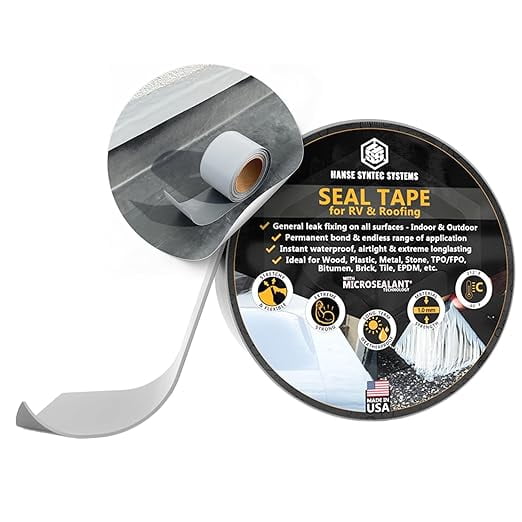 Seal Tape MicroSealant® (4" x25' Grey) – Roof & RV Tape, Waterproof ...