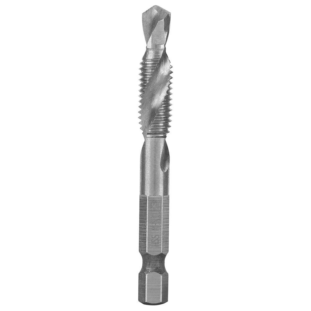 HSS Silver 6.35mm Hex Shank Tap Drill Bit Through-Hole Inner Chip ...