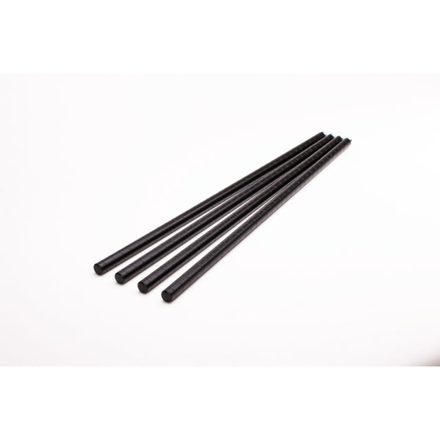 "HSS Steel 35.5"" Long Wire Shelving Top Pole, Black 4-Pack, Commercial ...
