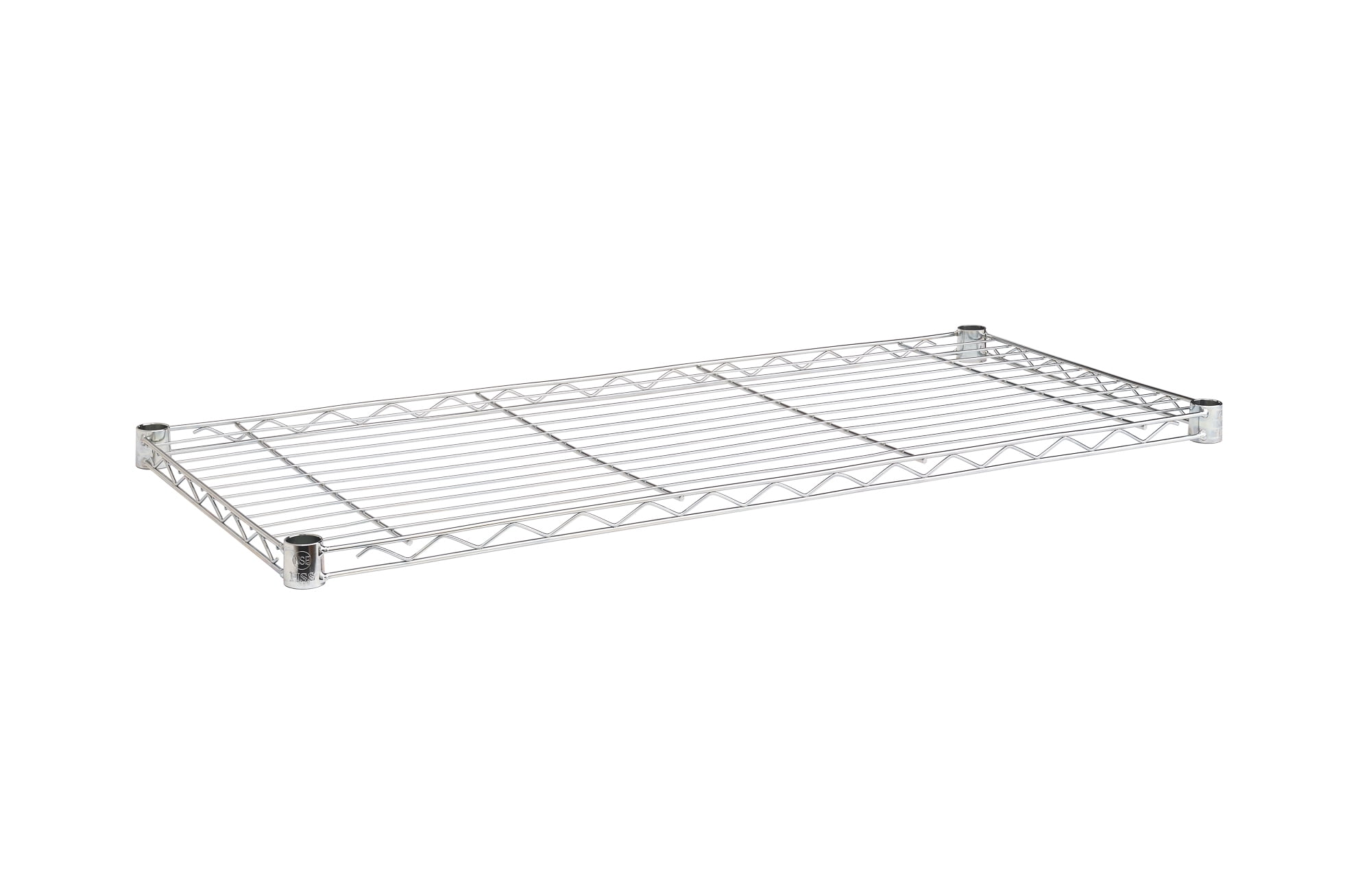 "HSS Steel Heavy-Duty Extra Wire Shelf 18""x48"", Chrome, with Metal ...