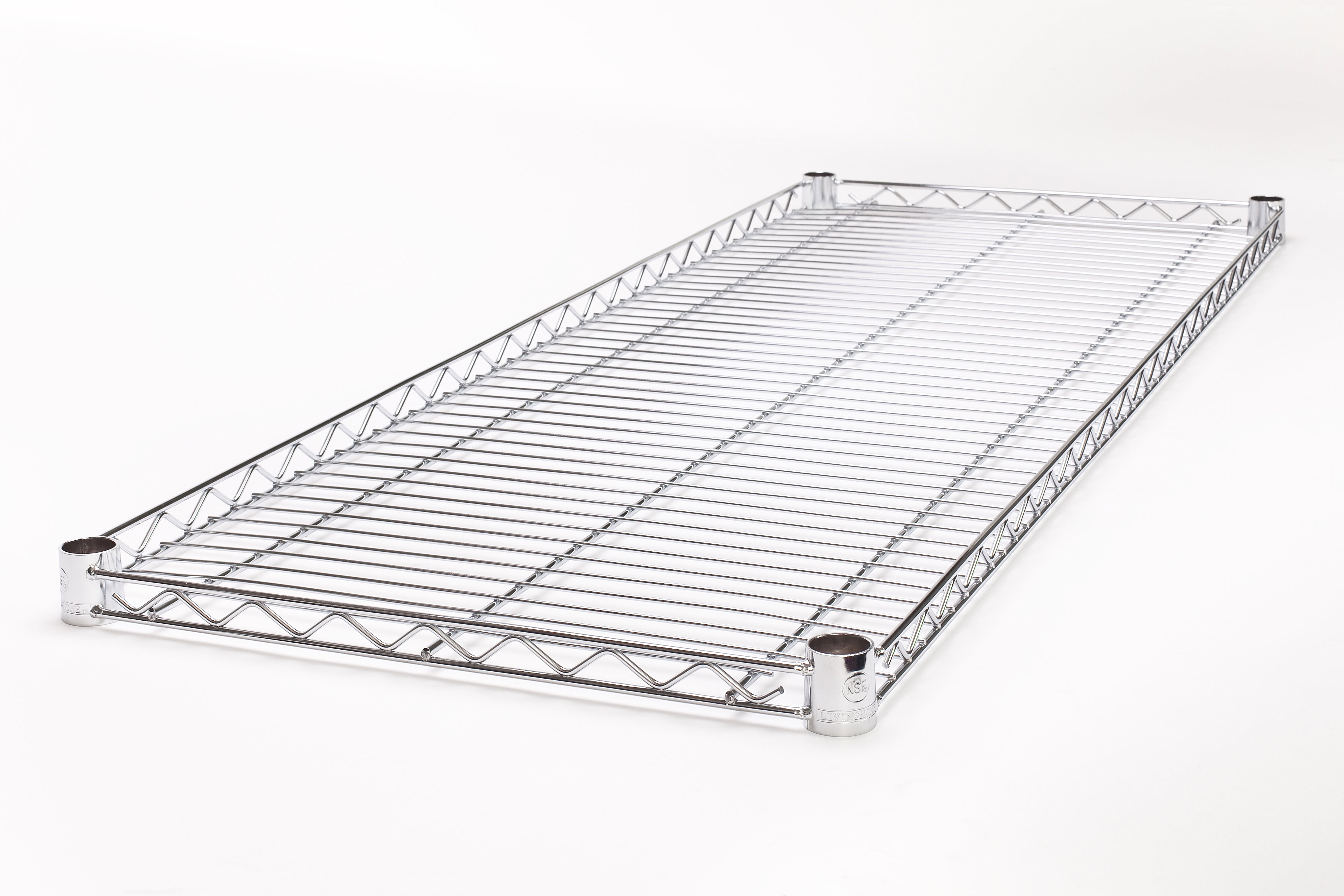 HSS Steel Extra Wire Shelf 18"x48", Fits 1" Pole Diameter, Chrome ...