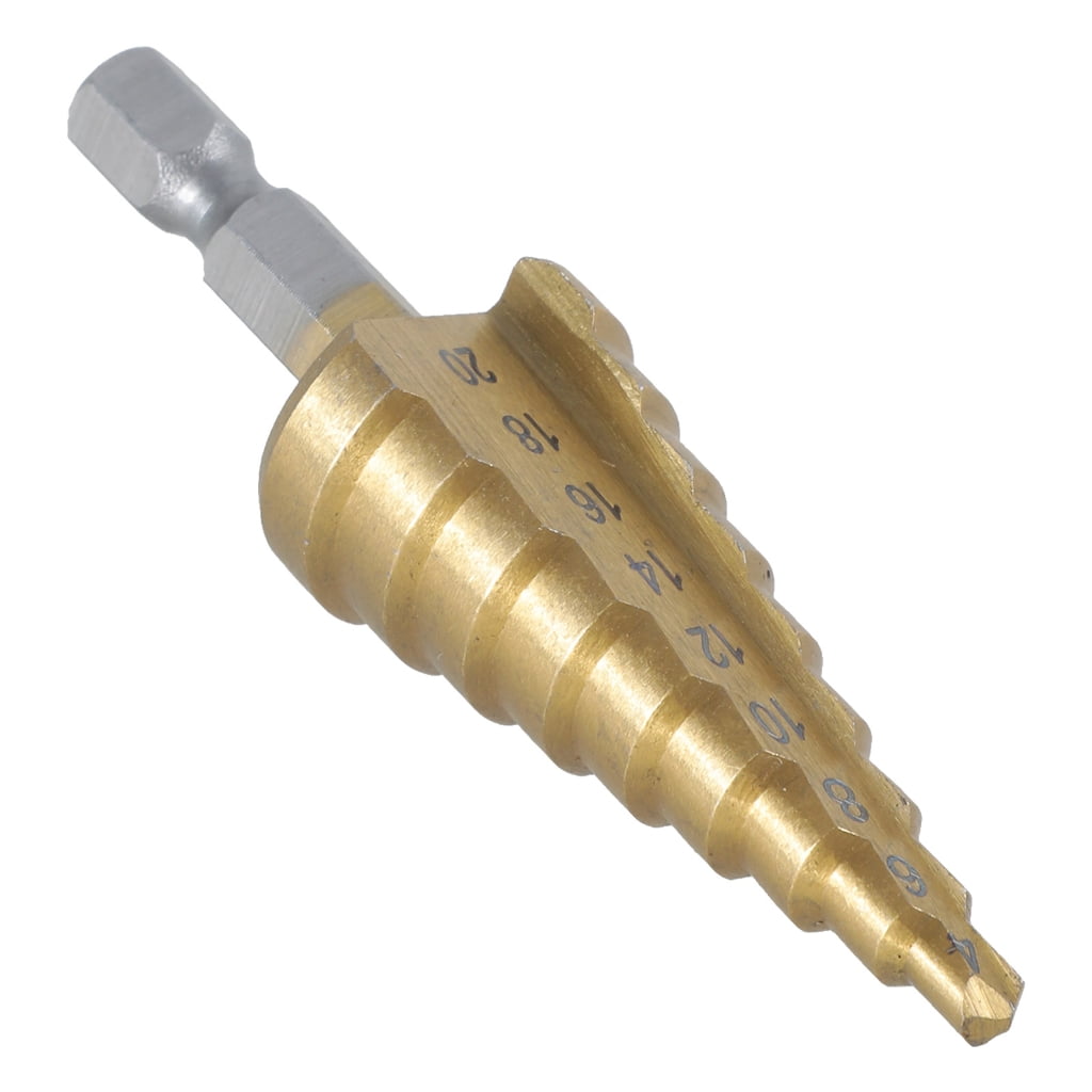HSS Steel Step Cone for Titanium Drill Bit Hole Cutting Tool 4-20mm ...