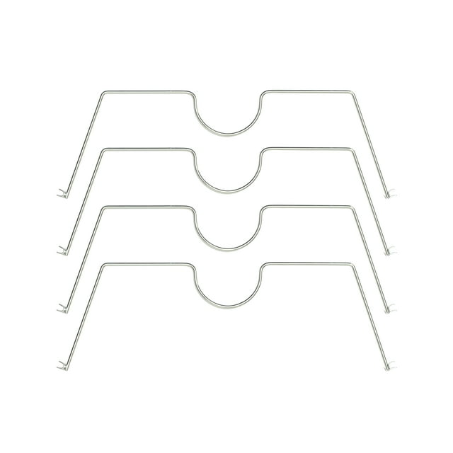 HSS Steel Wire Shelf Divider, Fits on 14" Deep Wire Shelf, Chrome, 4 ...