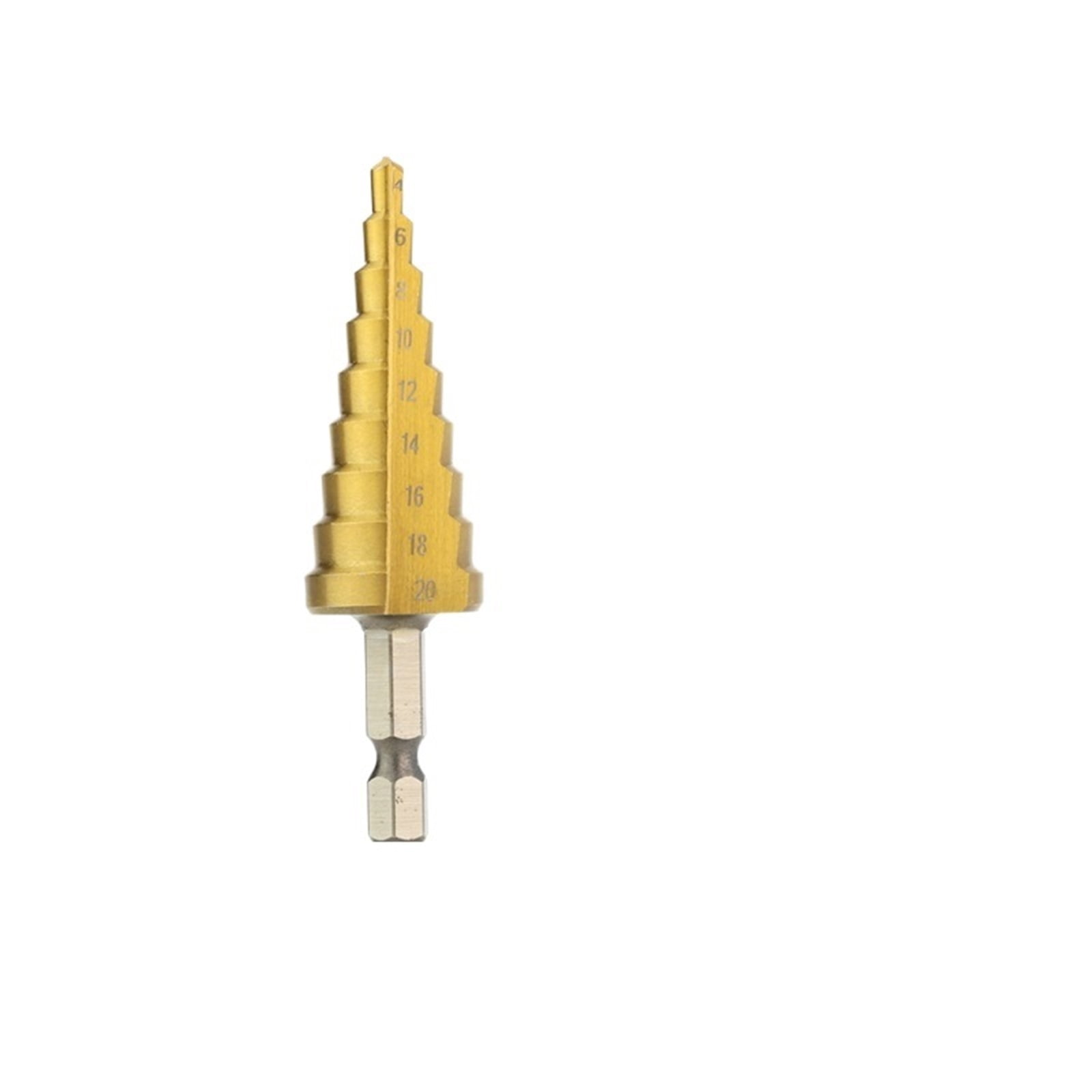 HSS Titanium Step Drill Bit High Speed Stepped Drill Set Saw Drill ...