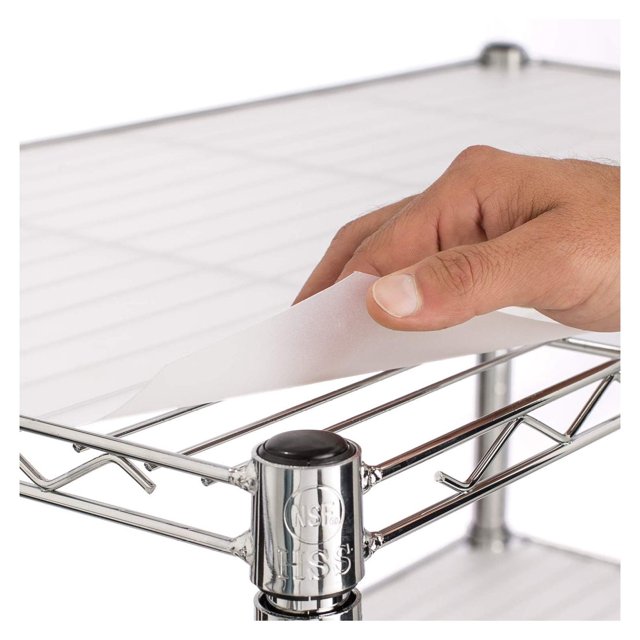 HSS Wire Shelf Liners for 13.4" x 23.2" Wire Shelf, Opaque Plastic, 3 ...