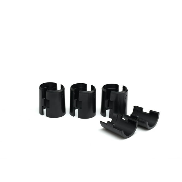 "HSS Plastic Lock Clips for Wire Shelf, Fits 7/8"" Pole Diameter, Black ...